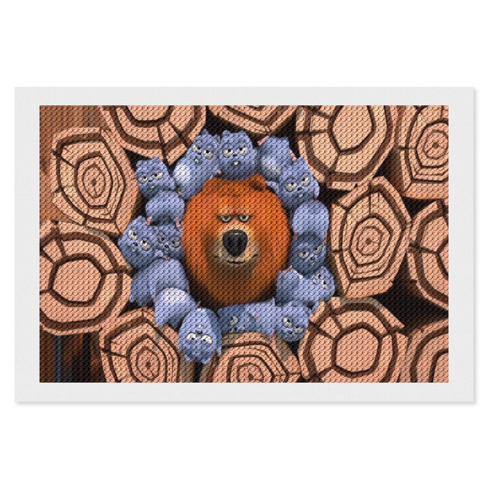 Grizzy and the Lemming Diamond Art Kits DIY 5D Anime Painting by Number ...