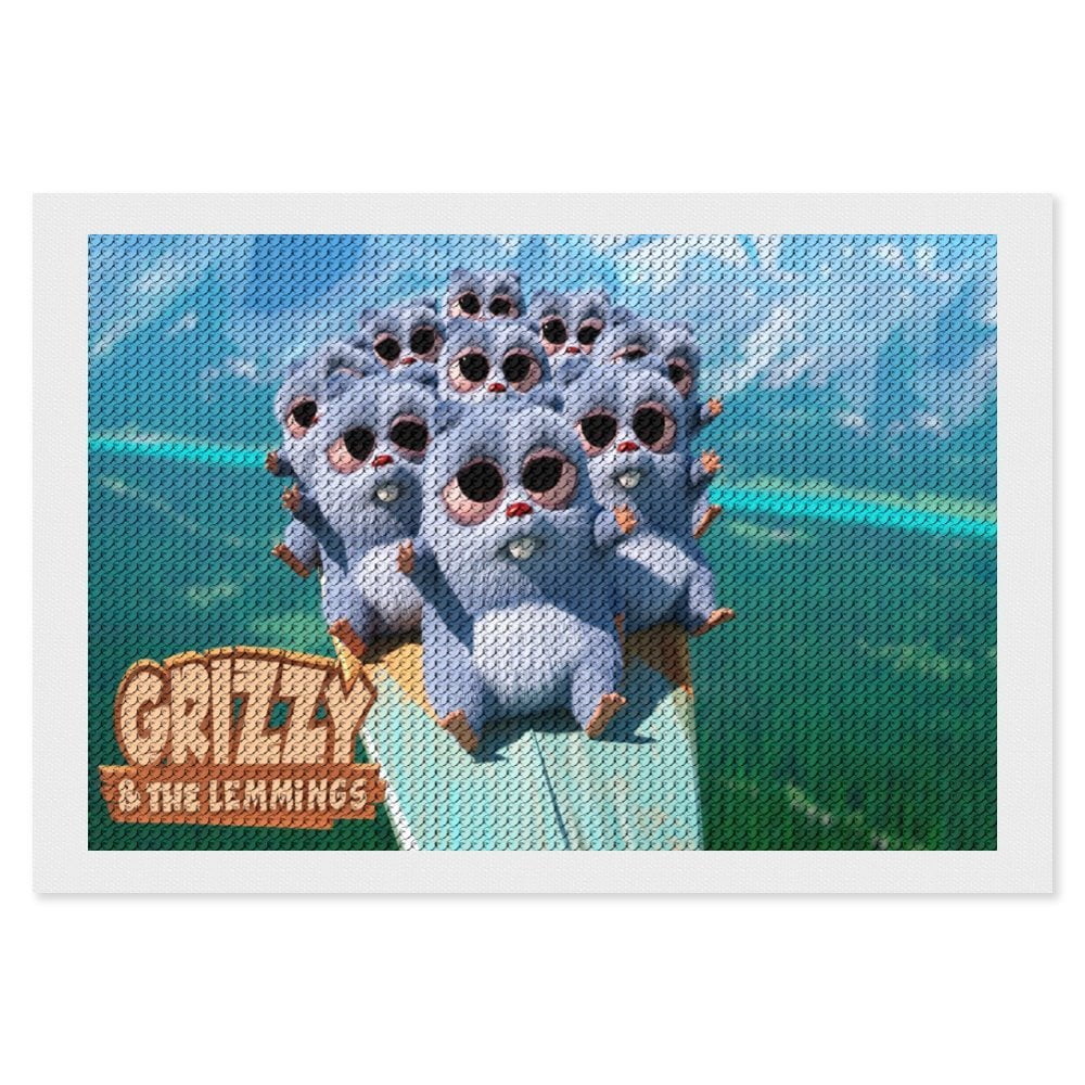 Grizzy and the Lemming Diamond Art Kits DIY 5D Anime Painting by Number ...