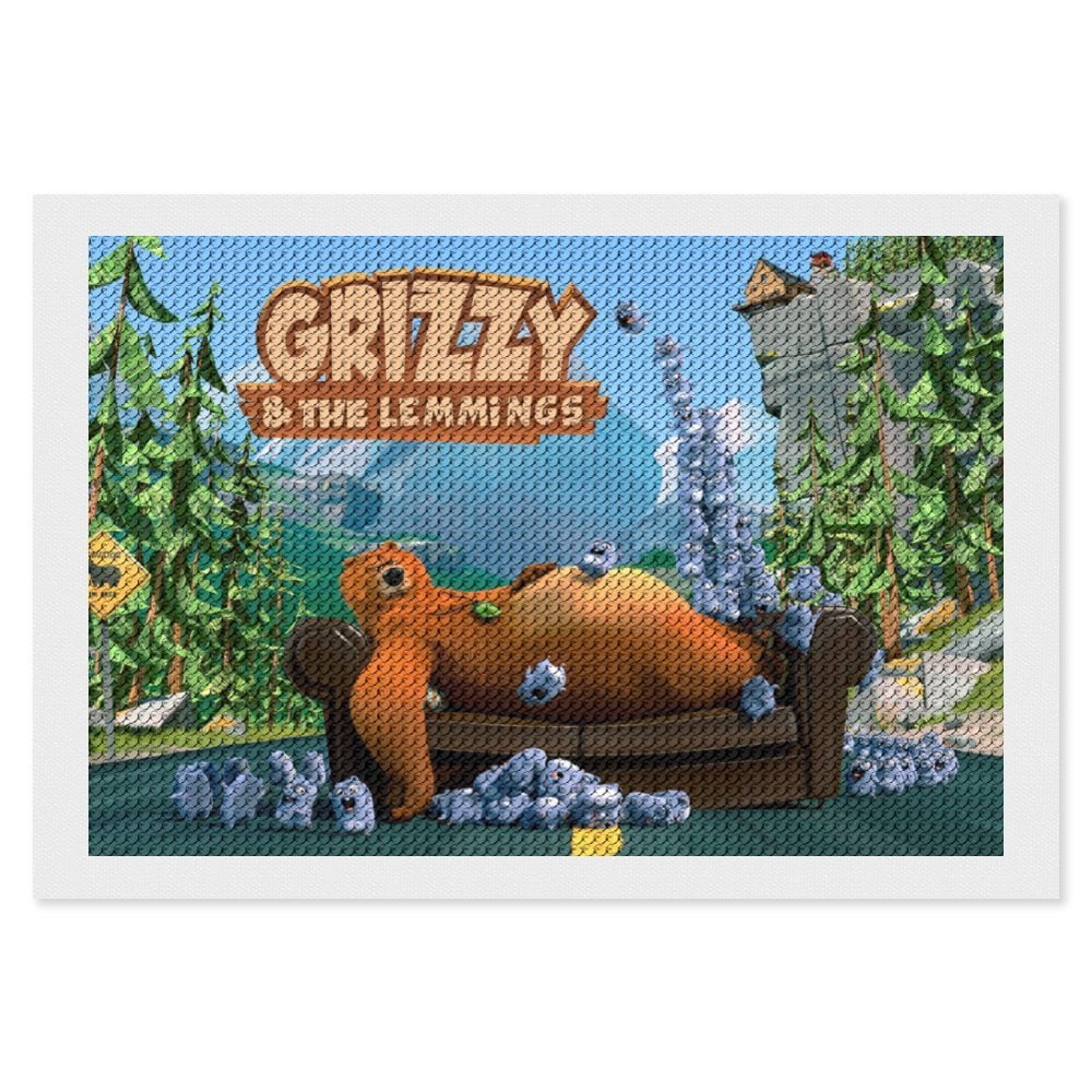 Grizzy and the Lemming Diamond Art Kits DIY 5D Anime Painting by Number ...