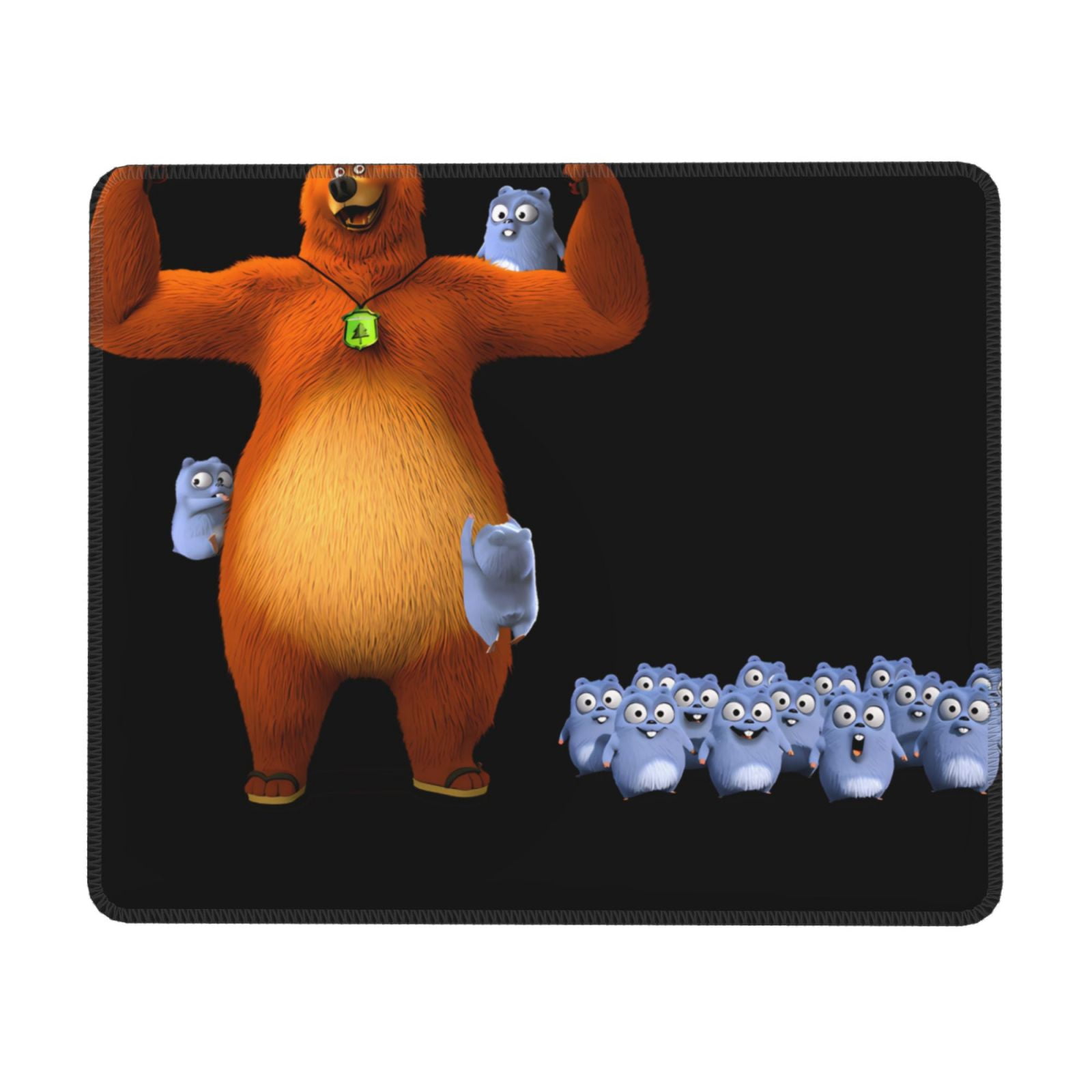 Grizzy & The Lemmings Mouse Pad Square Mouse Pad for Desk Soft Computer ...