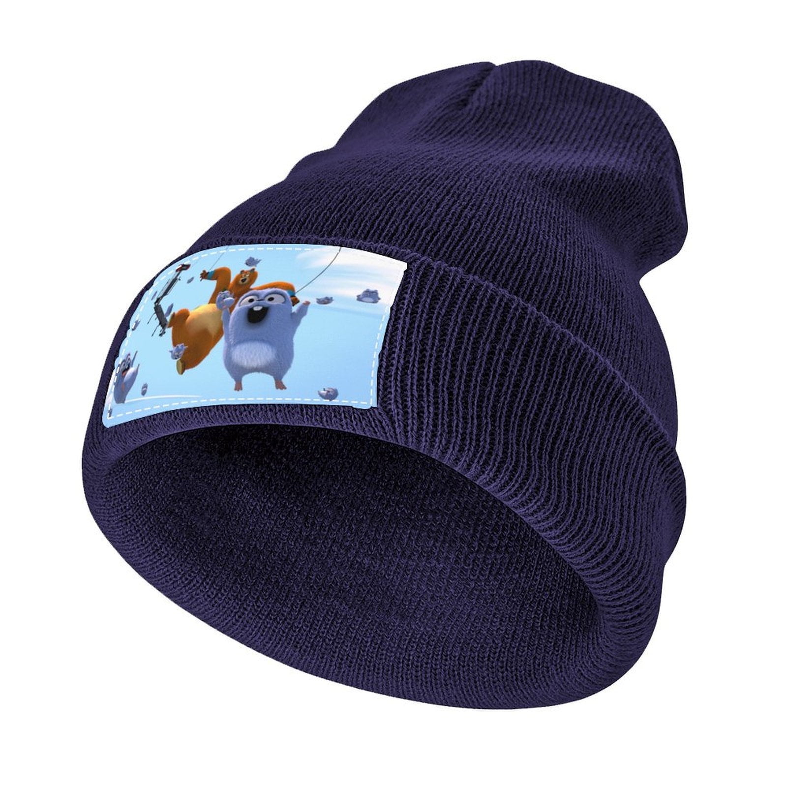 Grizzy & The Lemmings Stretchable Knitted Beanie Hat Daily Winter Warm ...