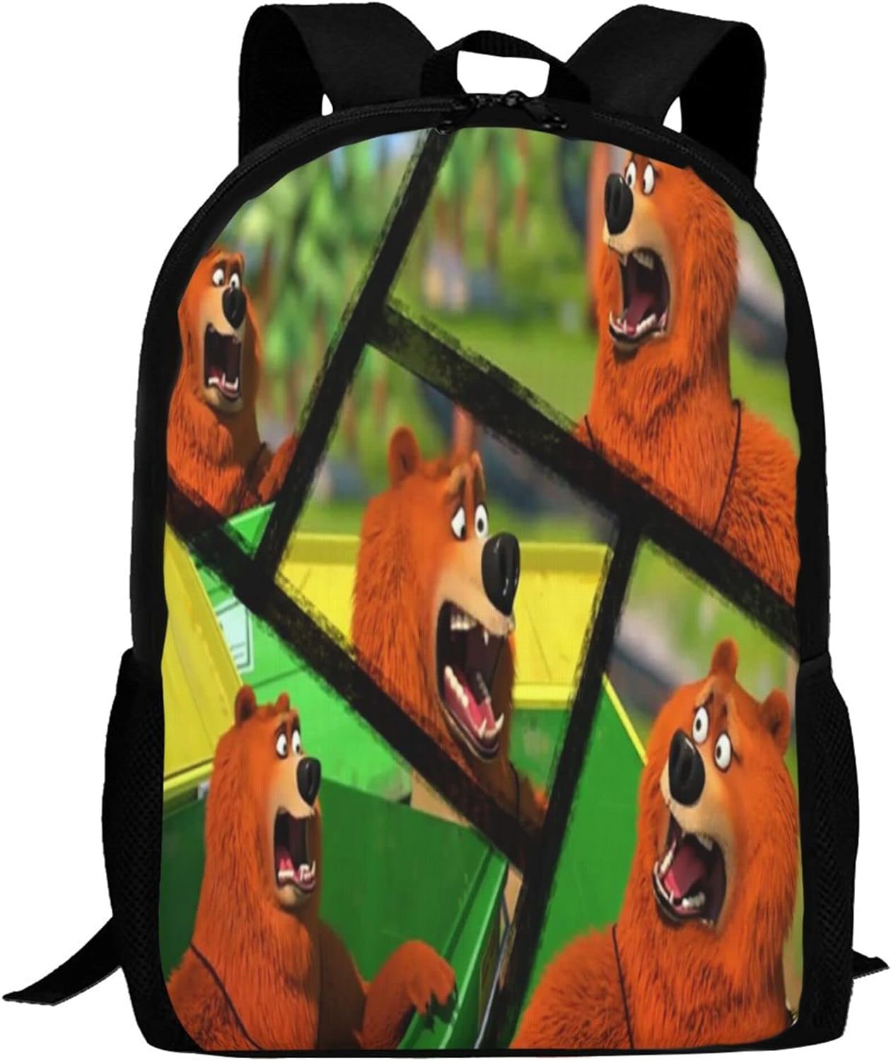 Grizzy and Lemming Backpack Laptop Satchel Student Bookbag Travel ...