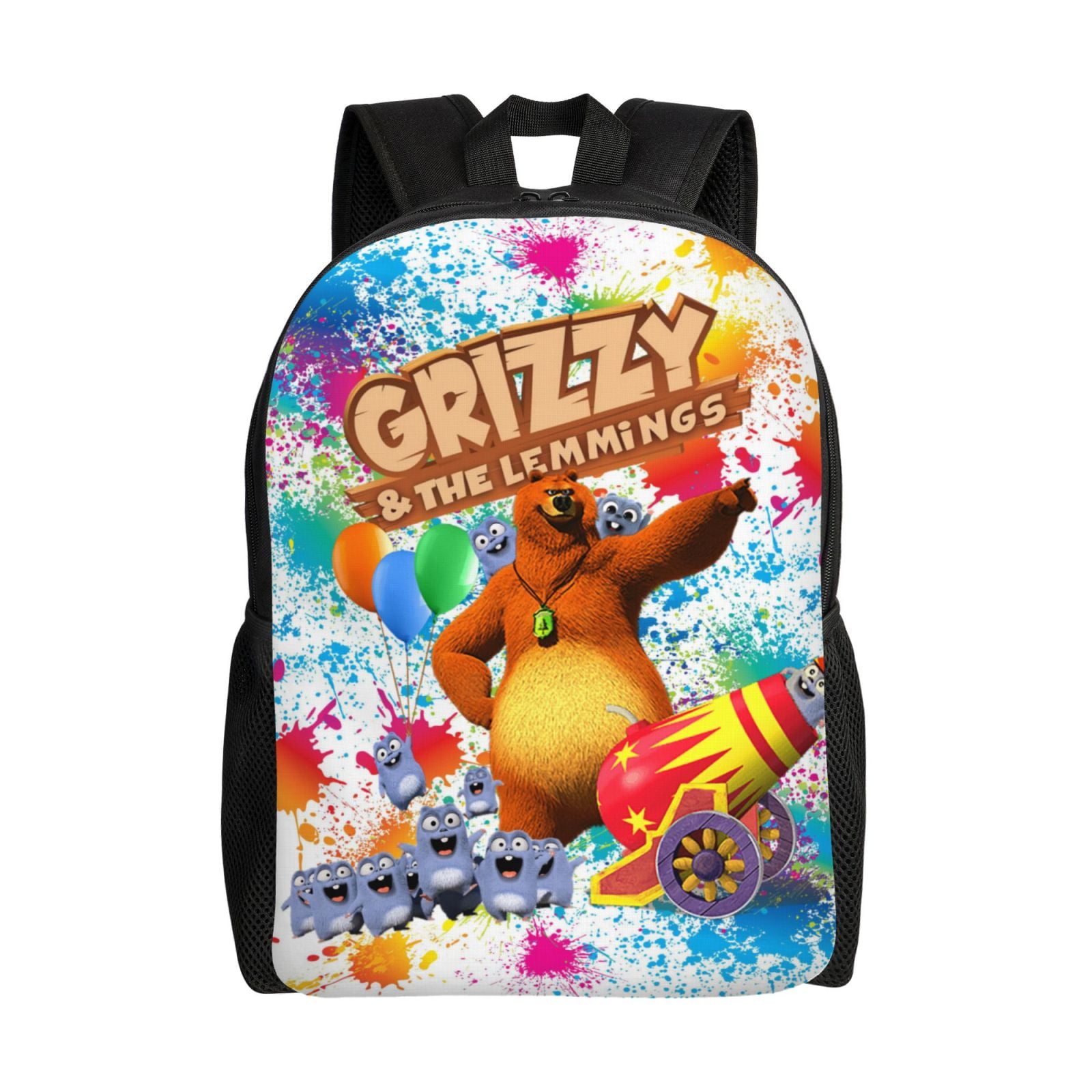 Grizzy and the Lemmings Backpack Cute Anime Large Capacity ...