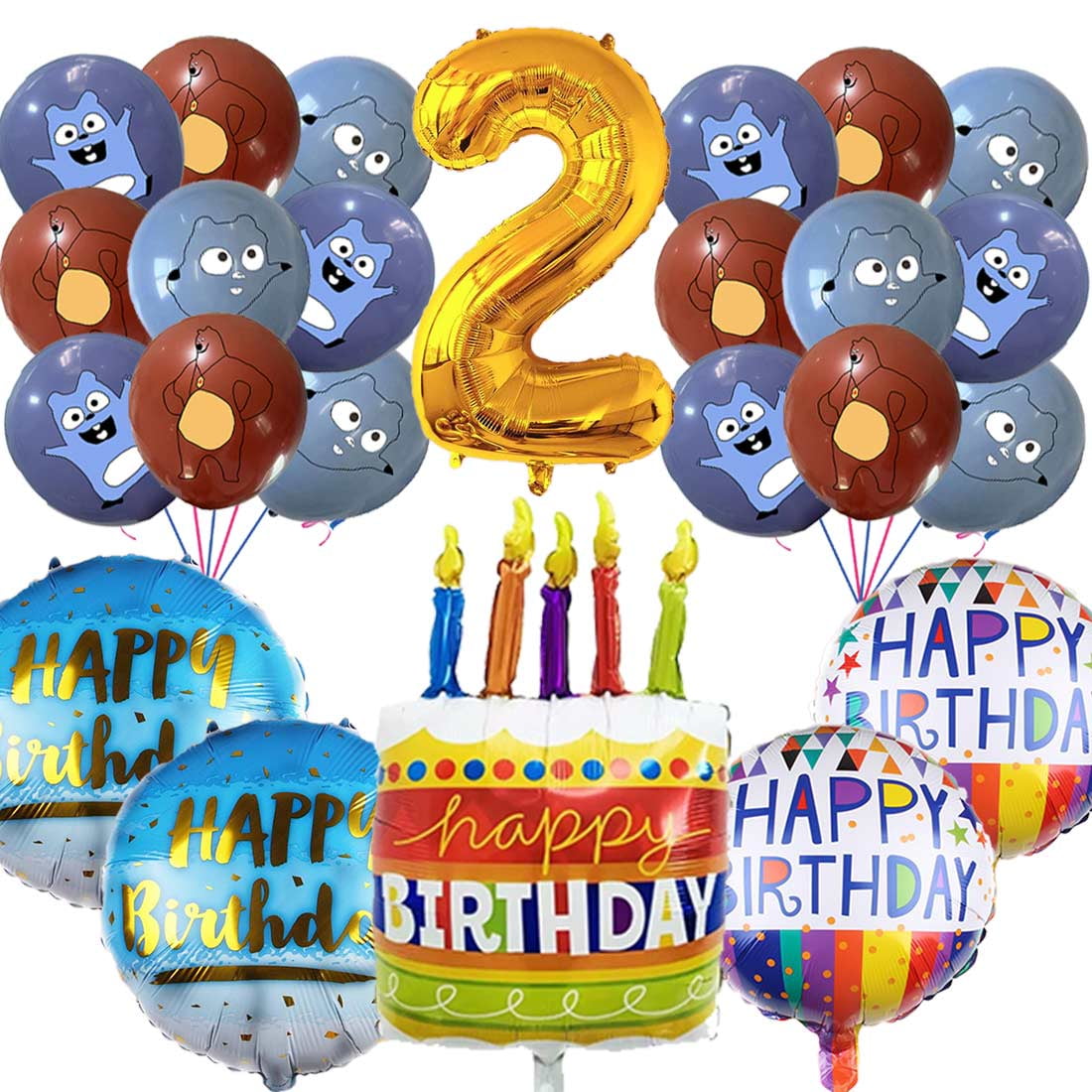 Grizzy and the Lemmings Balloons Party Supplies 2nd Big Number ...