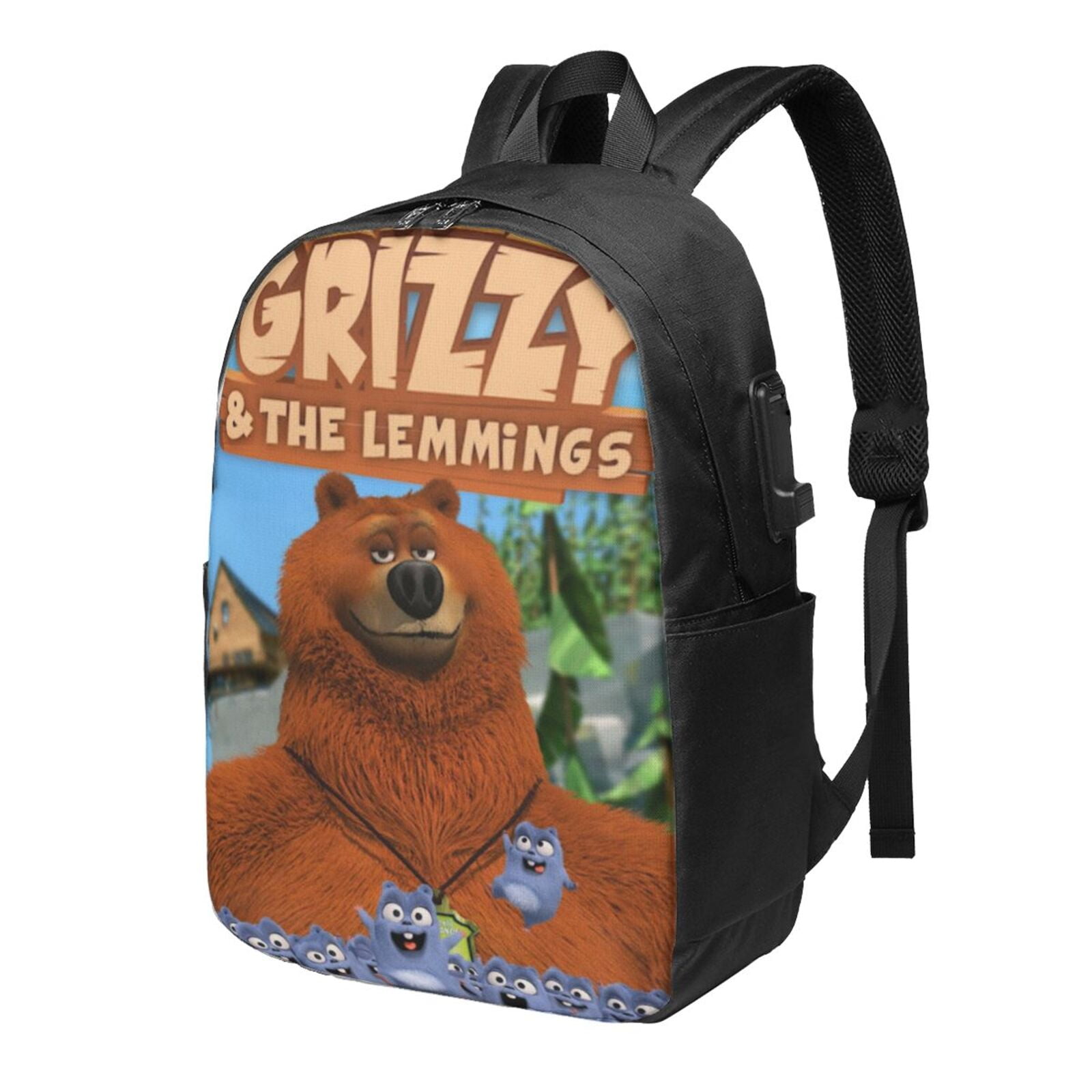 Grizzy and the Lemmings Laptop Backpack Bookbag Casual Daypack Travel ...