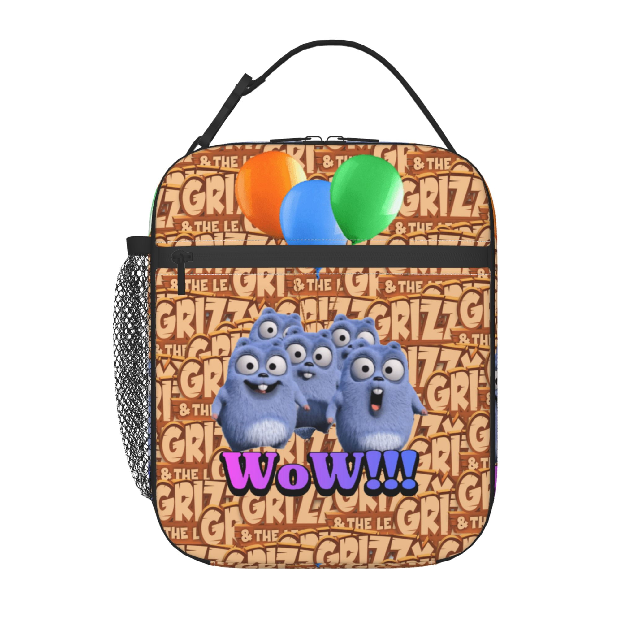 Grizzy and the Lemmings Lunch Bag Insulated Portable Reusable Cute ...