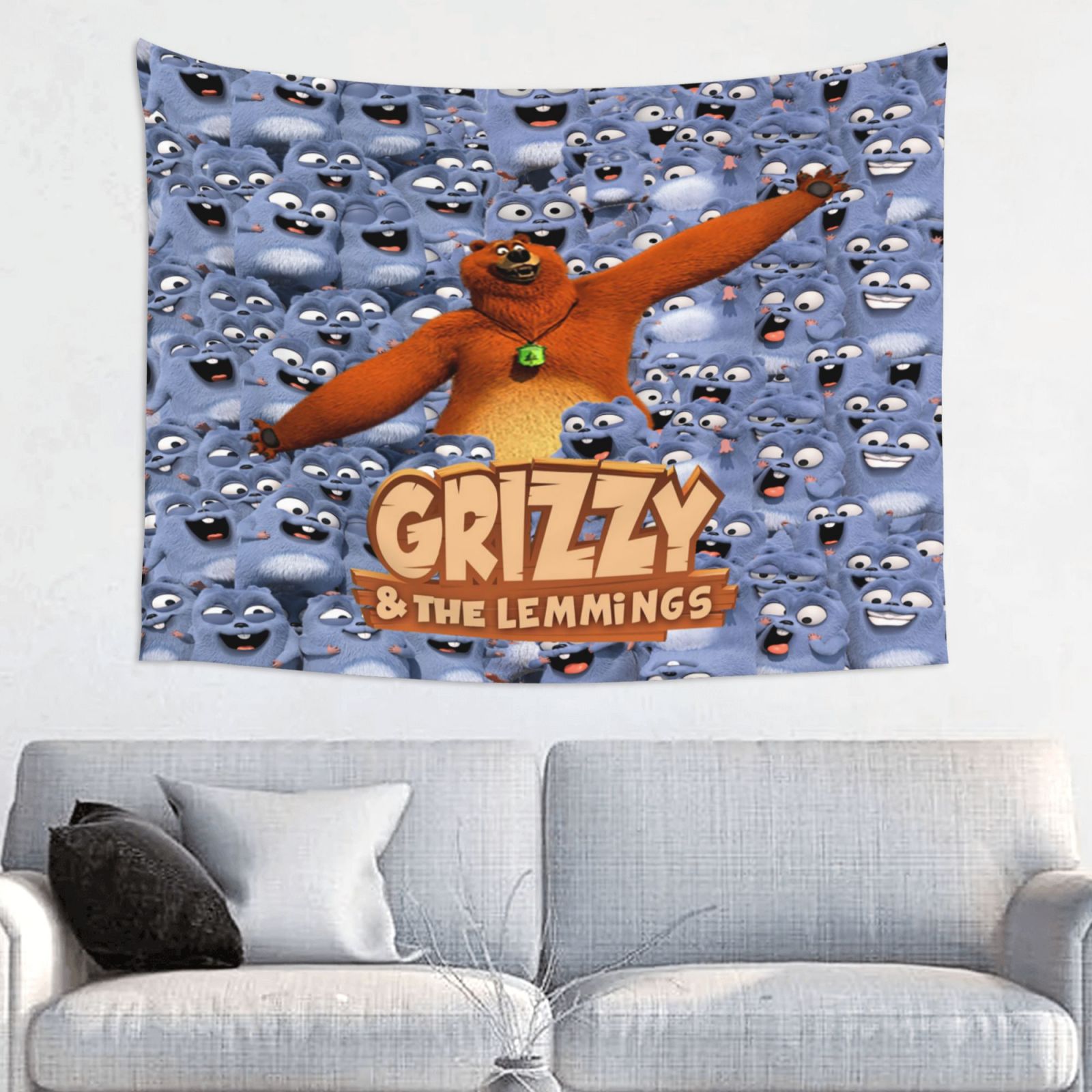 Grizzy and the Lemming Tapestry Anime Poster Large Background Wall Art ...