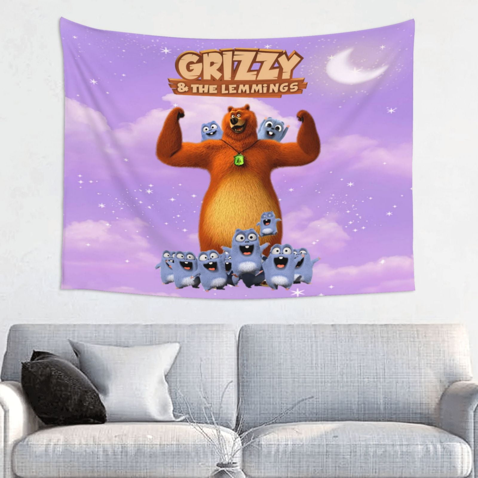 Grizzy and the Lemming Tapestry Anime Poster Large Background Wall Art ...