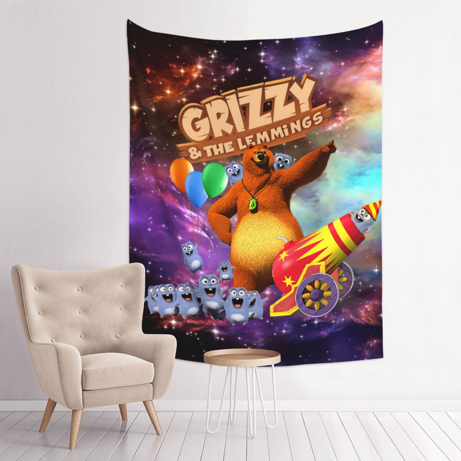 Grizzy and the Lemming Tapestry Anime Poster Large Background Wall Art ...