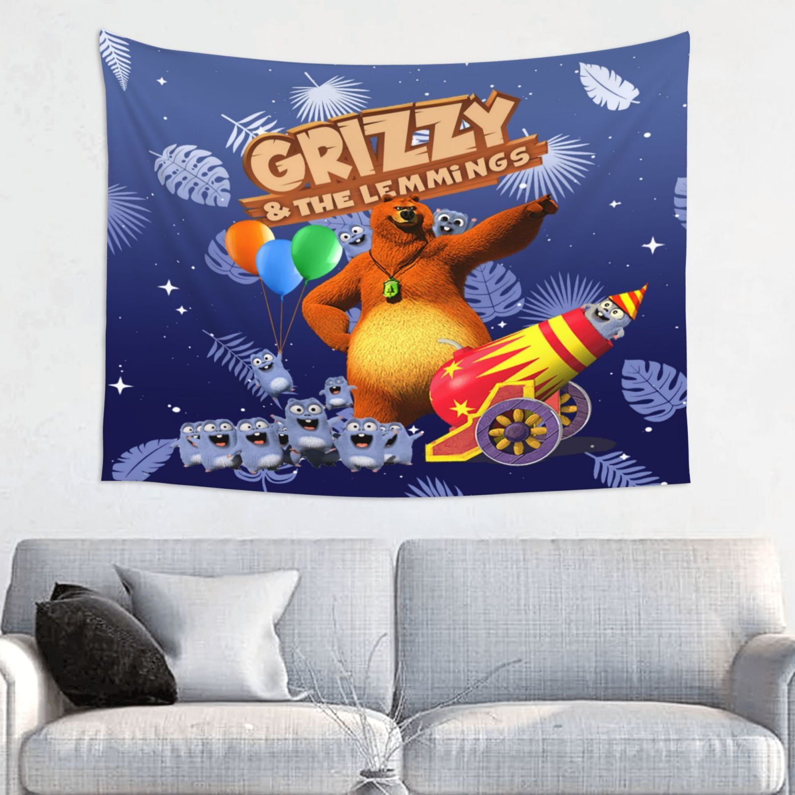 Grizzy and the Lemming Tapestry Anime Poster Large Background Wall Art ...