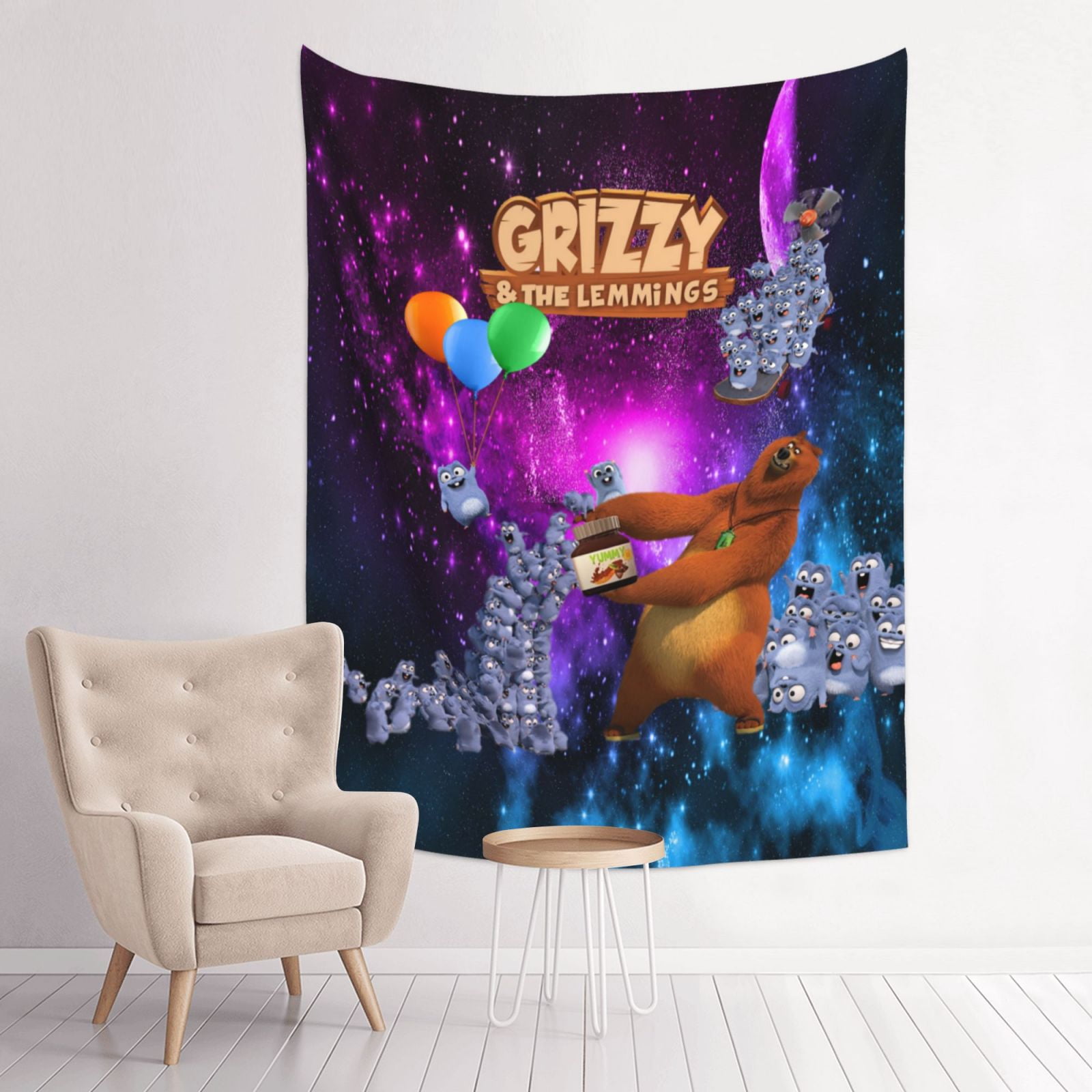Grizzy and the Lemming Tapestry Anime Poster Large Background Wall Art ...