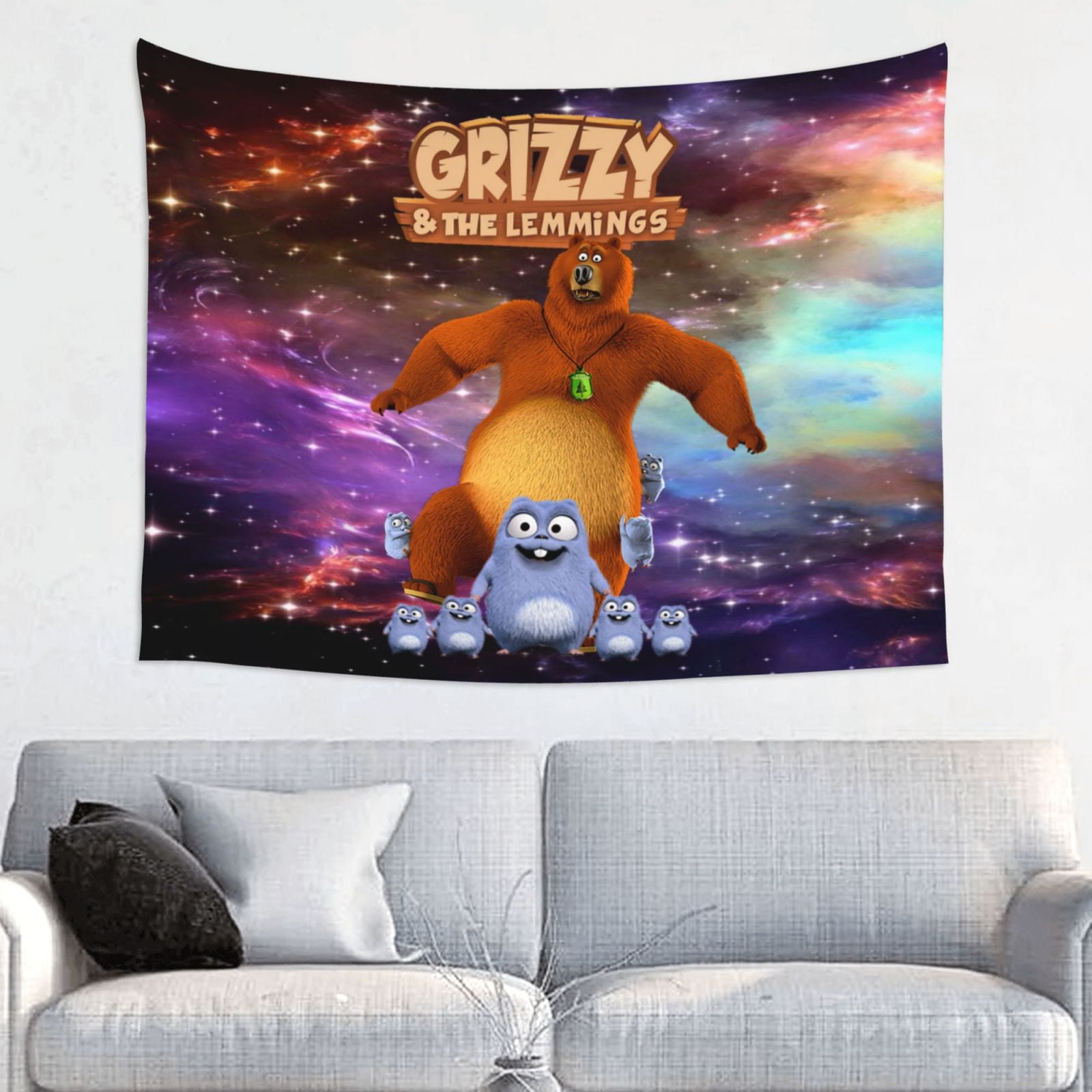 Grizzy and the Lemming Tapestry Anime Poster Large Background Wall Art ...