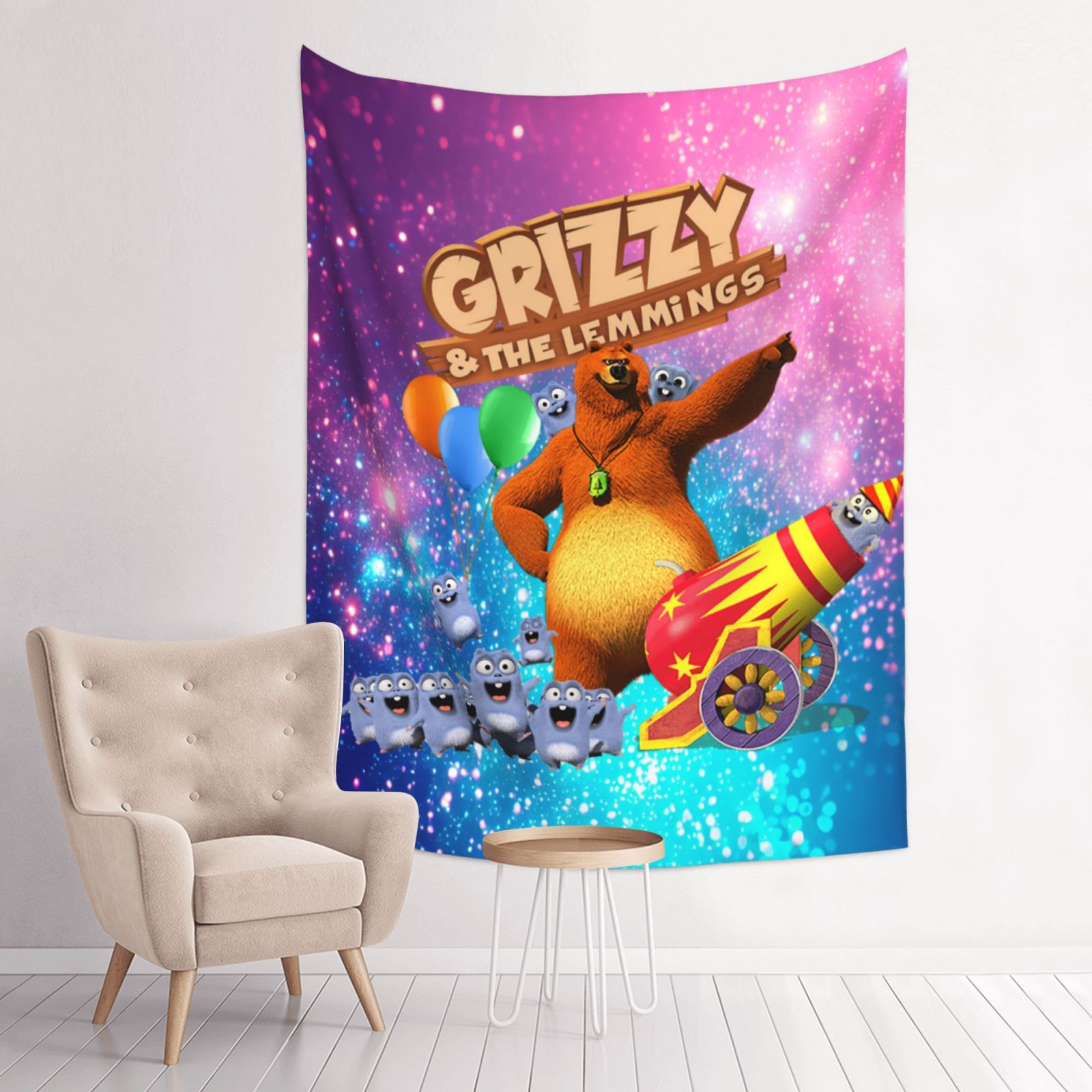 Grizzy and the Lemming Tapestry Anime Poster Large Background Wall Art ...