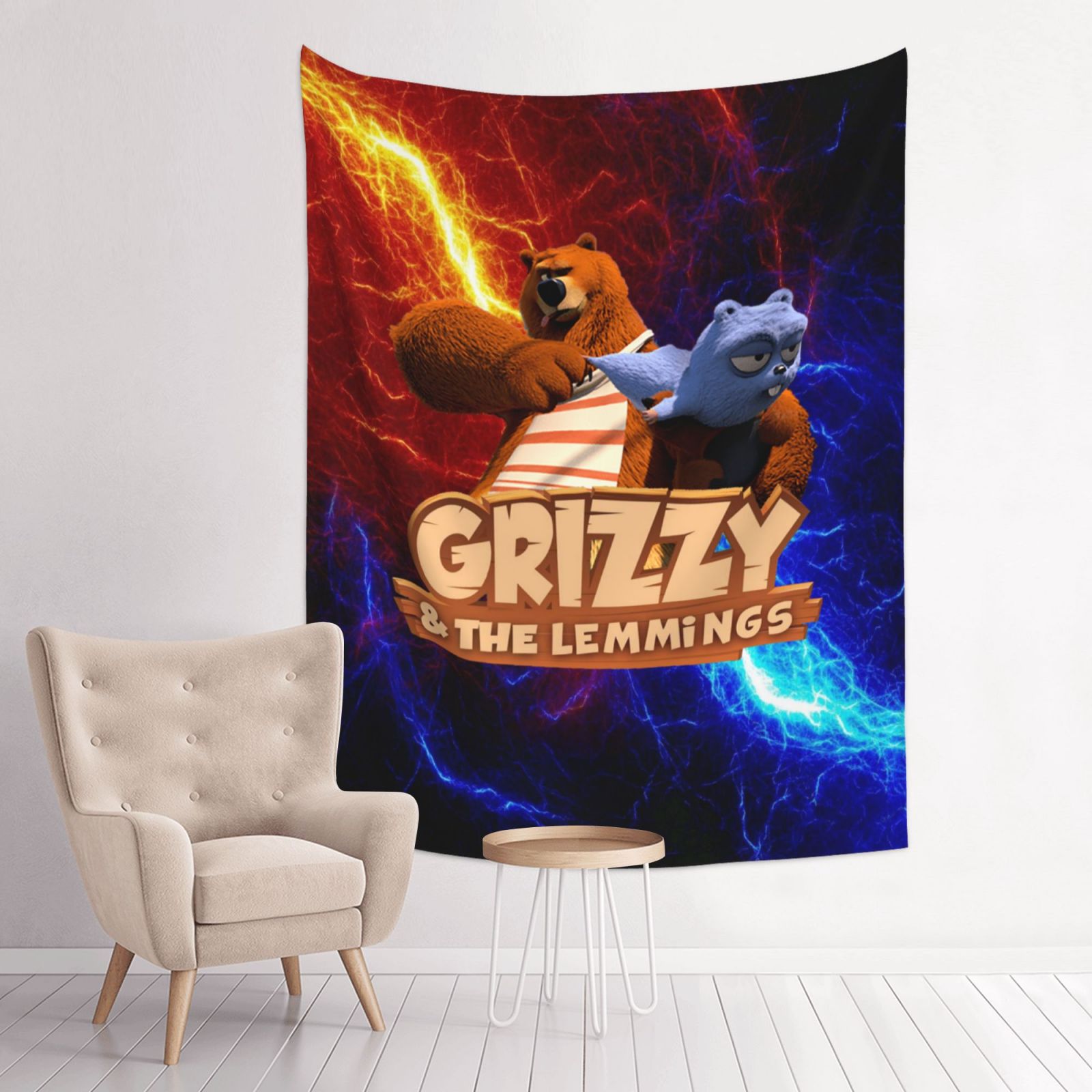 Grizzy and the Lemming Tapestry Anime Poster Large Background Wall Art ...