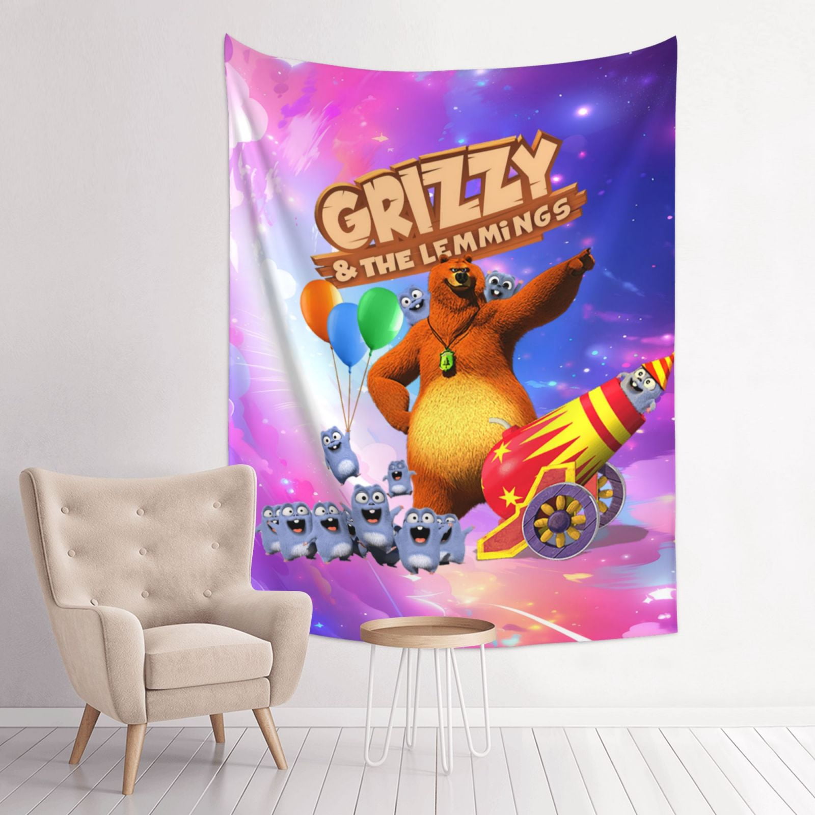 Grizzy and the Lemming Tapestry Anime Poster Large Background Wall Art ...