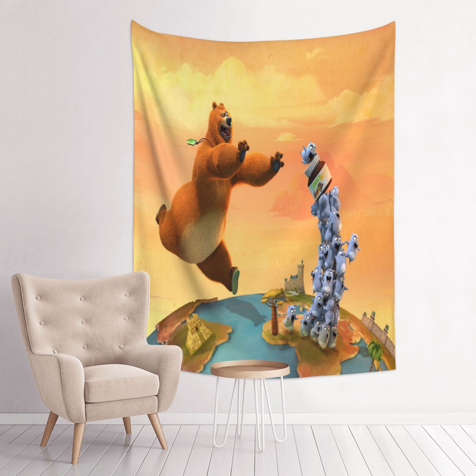 Grizzy and the Lemming Tapestry Anime Poster Large Background Wall Art ...
