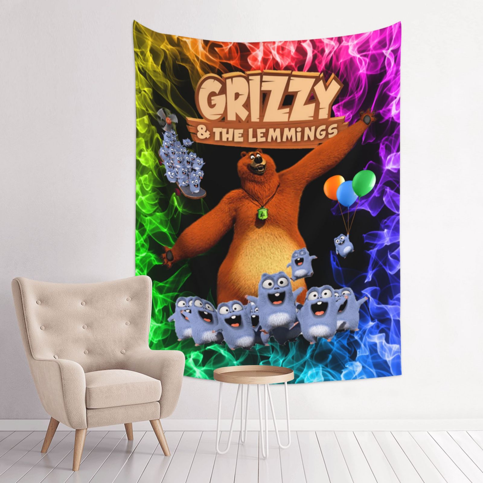 Grizzy and the Lemming Tapestry Anime Poster Large Background Wall Art ...