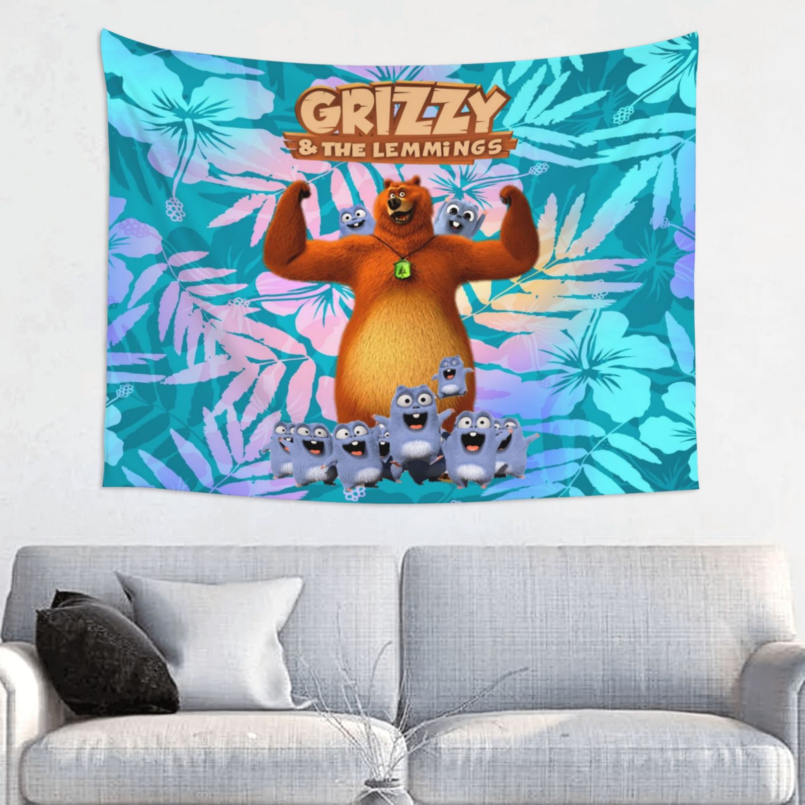 Grizzy and the Lemming Tapestry Anime Poster Large Background Wall Art ...