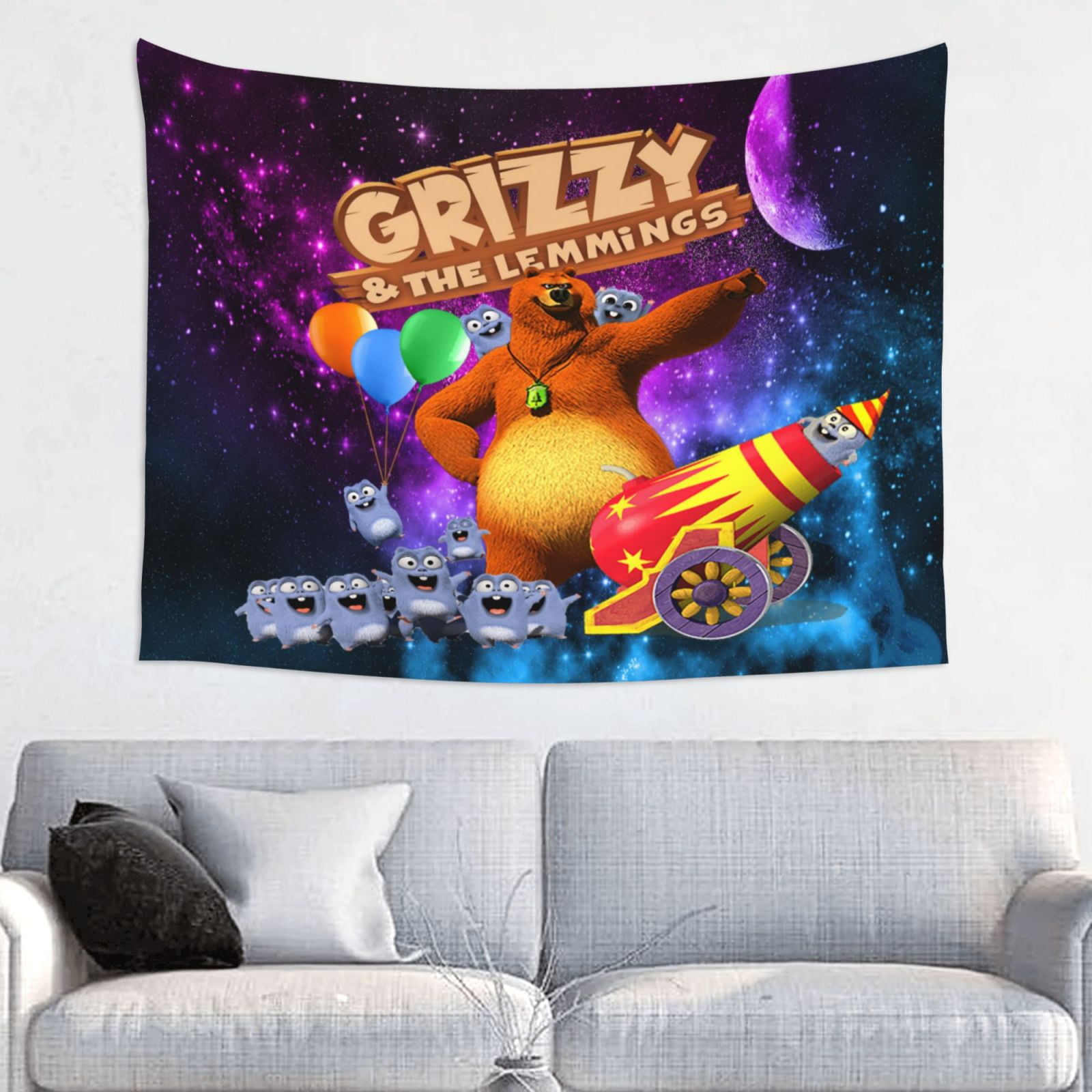 Grizzy and the Lemming Tapestry Anime Poster Large Background Wall Art ...