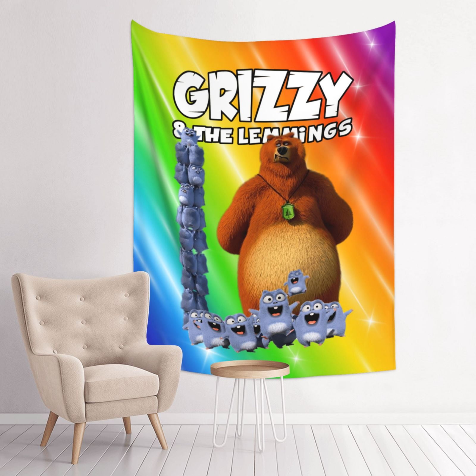Grizzy and the Lemming Tapestry Anime Poster Large Background Wall Art ...