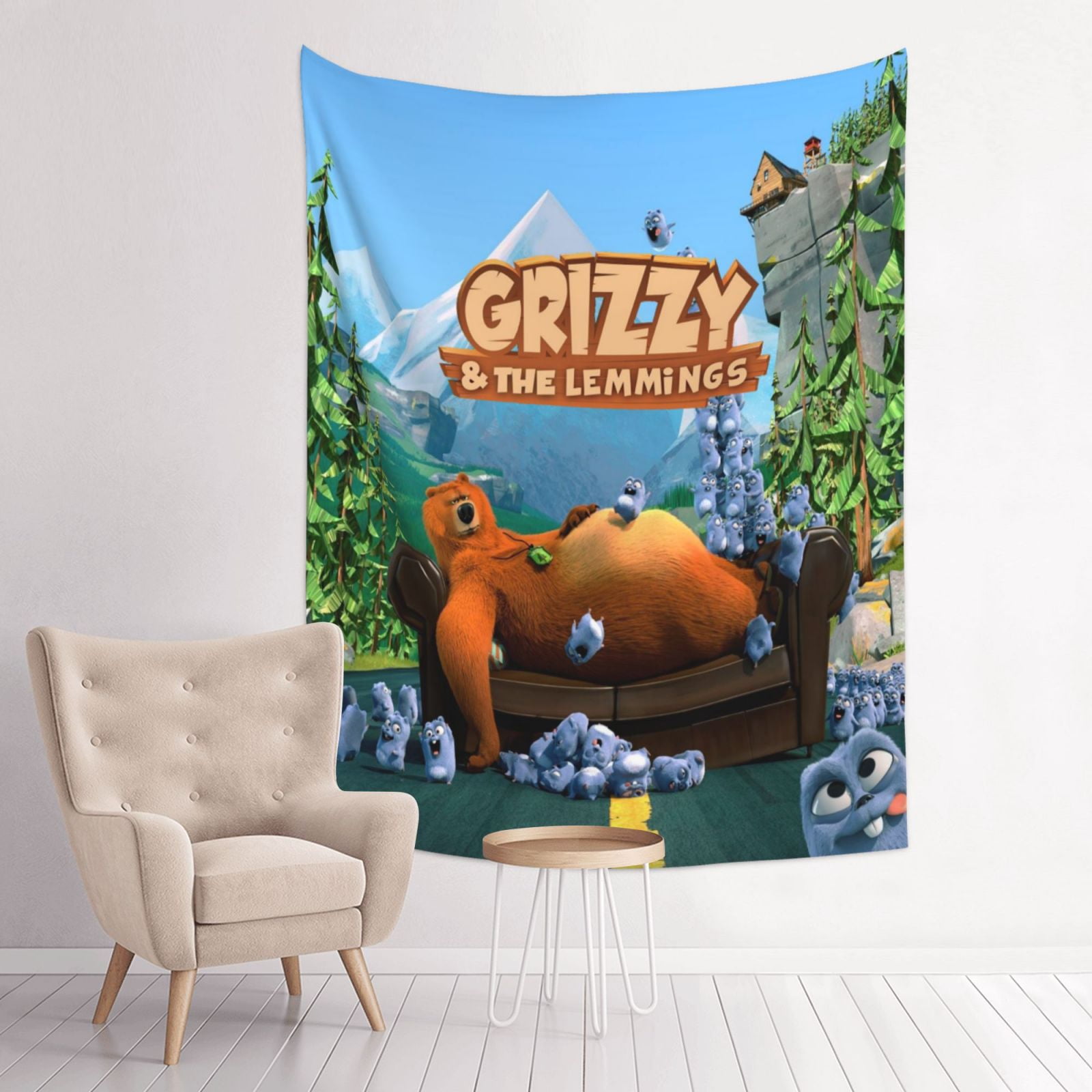 Grizzy and the Lemming Tapestry Anime Poster Large Background Wall Art ...