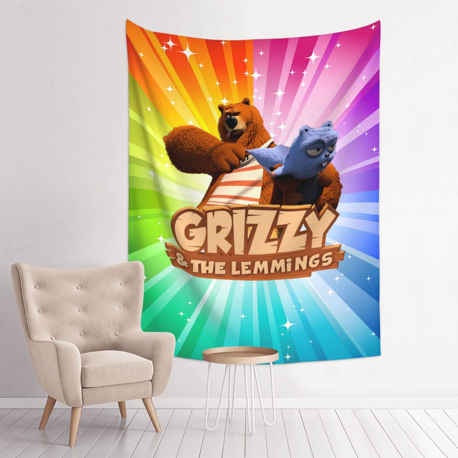 Grizzy and the Lemming Tapestry Anime Poster Large Background Wall Art ...