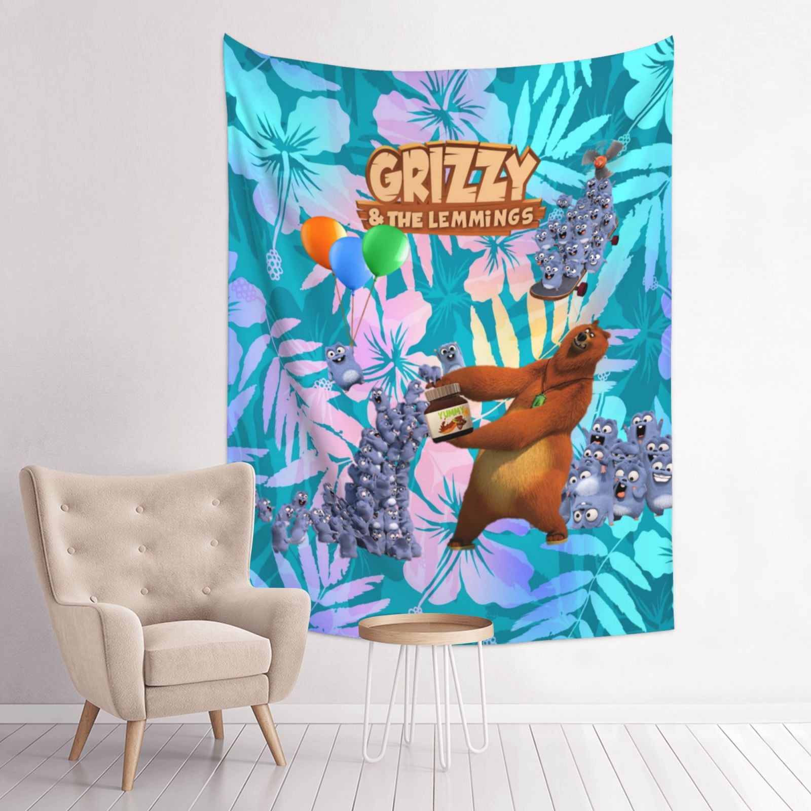 Grizzy and the Lemming Tapestry Anime Poster Large Background Wall Art ...