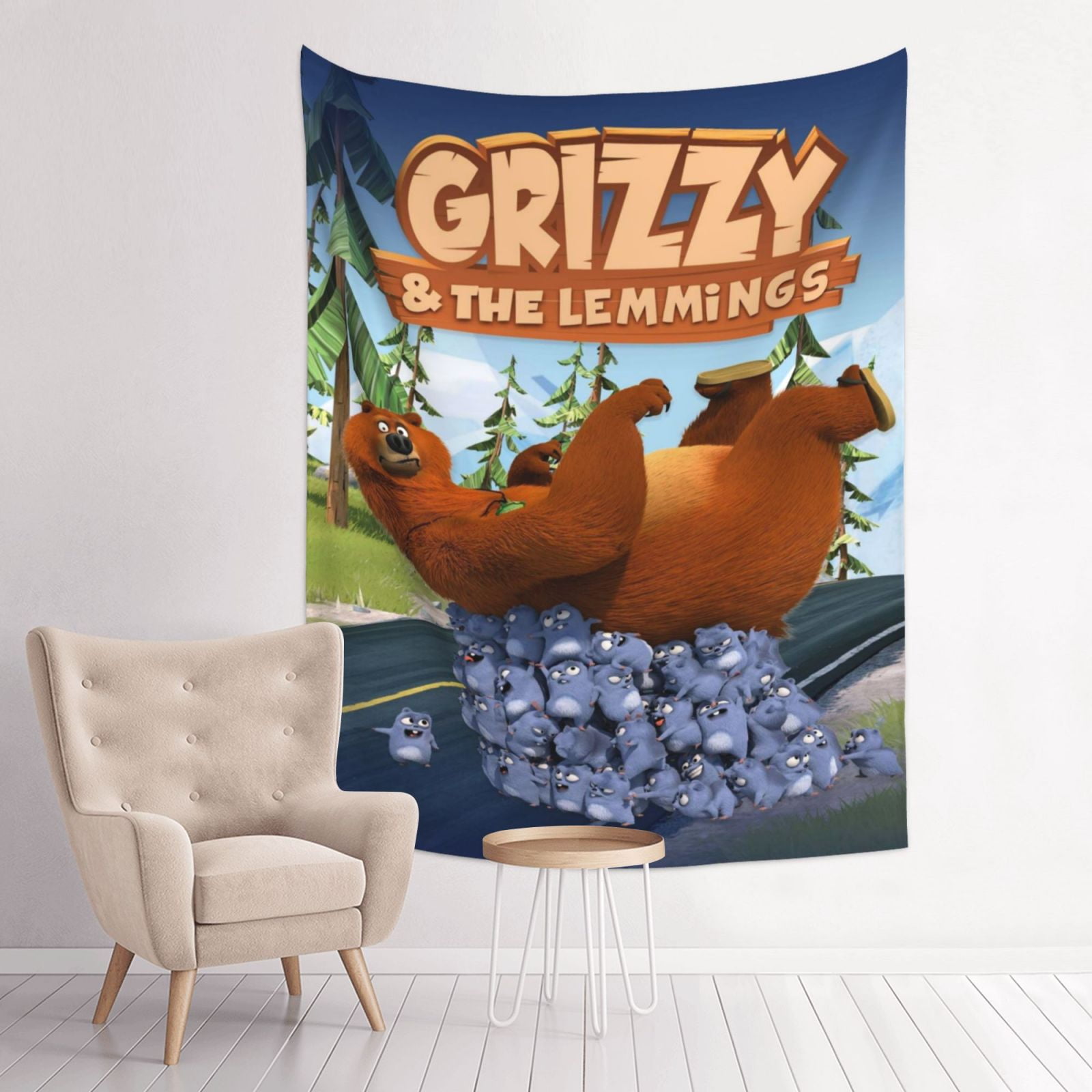Grizzy and the Lemming Tapestry Anime Poster Large Background Wall Art ...