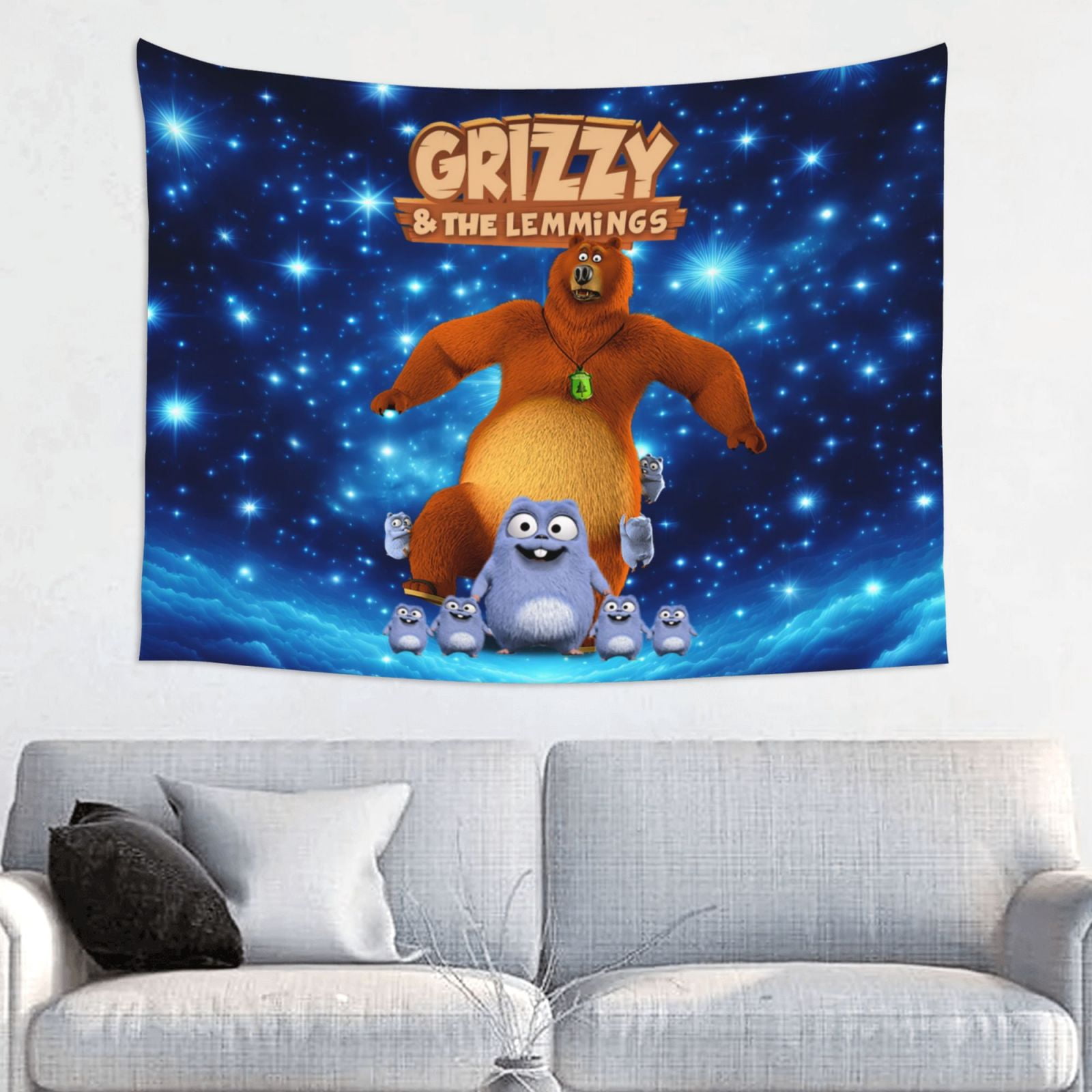 Grizzy and the Lemming Tapestry Anime Poster Large Background Wall Art ...