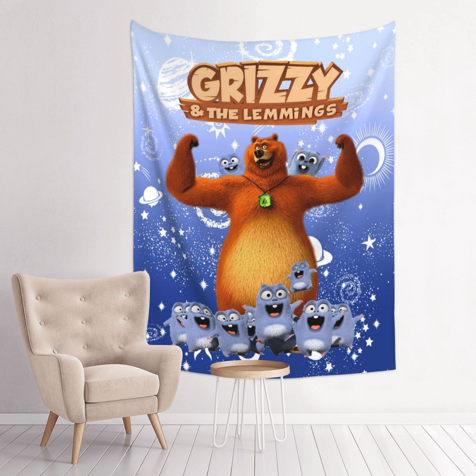 Grizzy and the Lemming Tapestry Anime Poster Large Background Wall Art ...