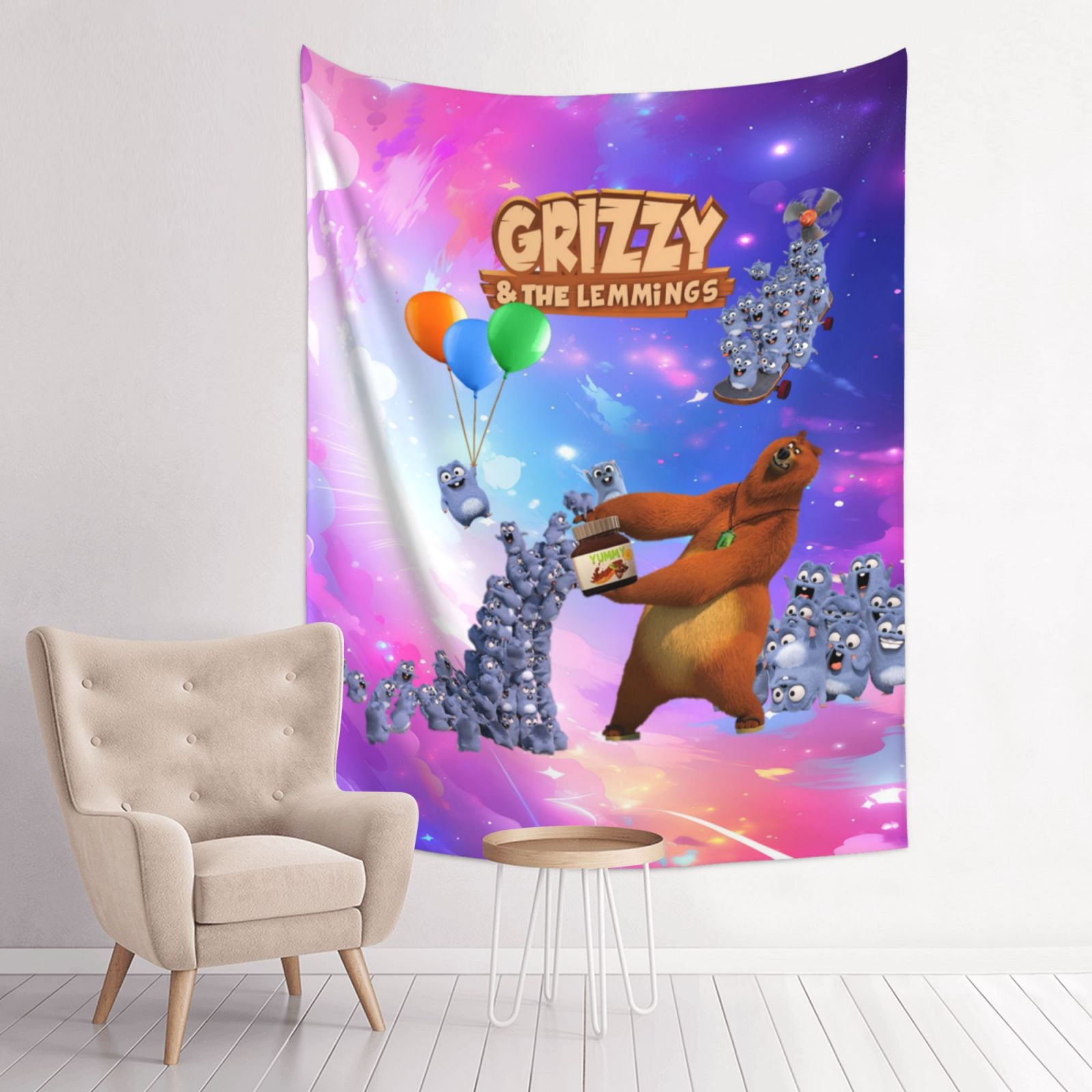 Grizzy and the Lemming Tapestry Anime Poster Large Background Wall Art ...