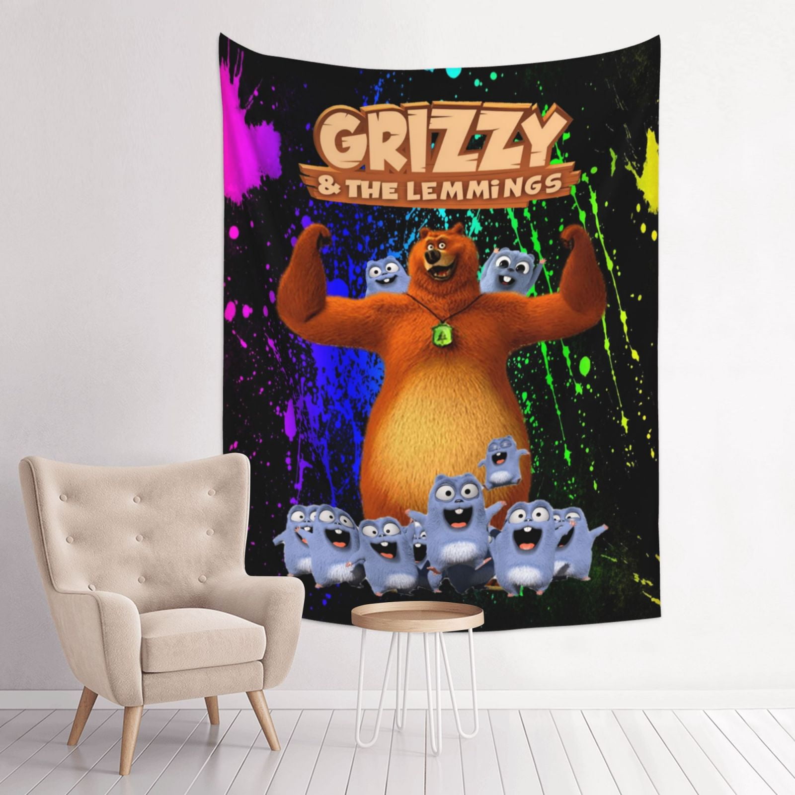 Grizzy and the Lemming Tapestry Anime Poster Large Background Wall Art ...