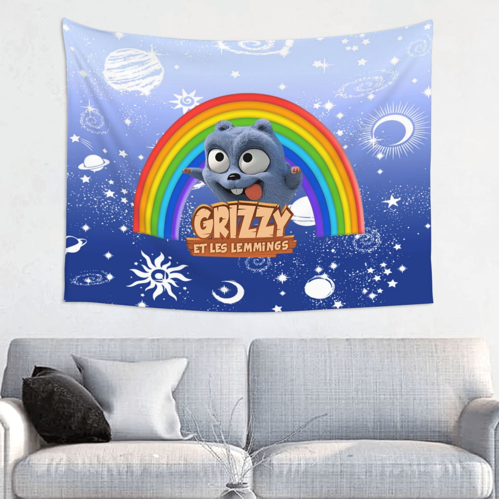 Grizzy and the Lemming Tapestry Anime Poster Large Background Wall Art ...