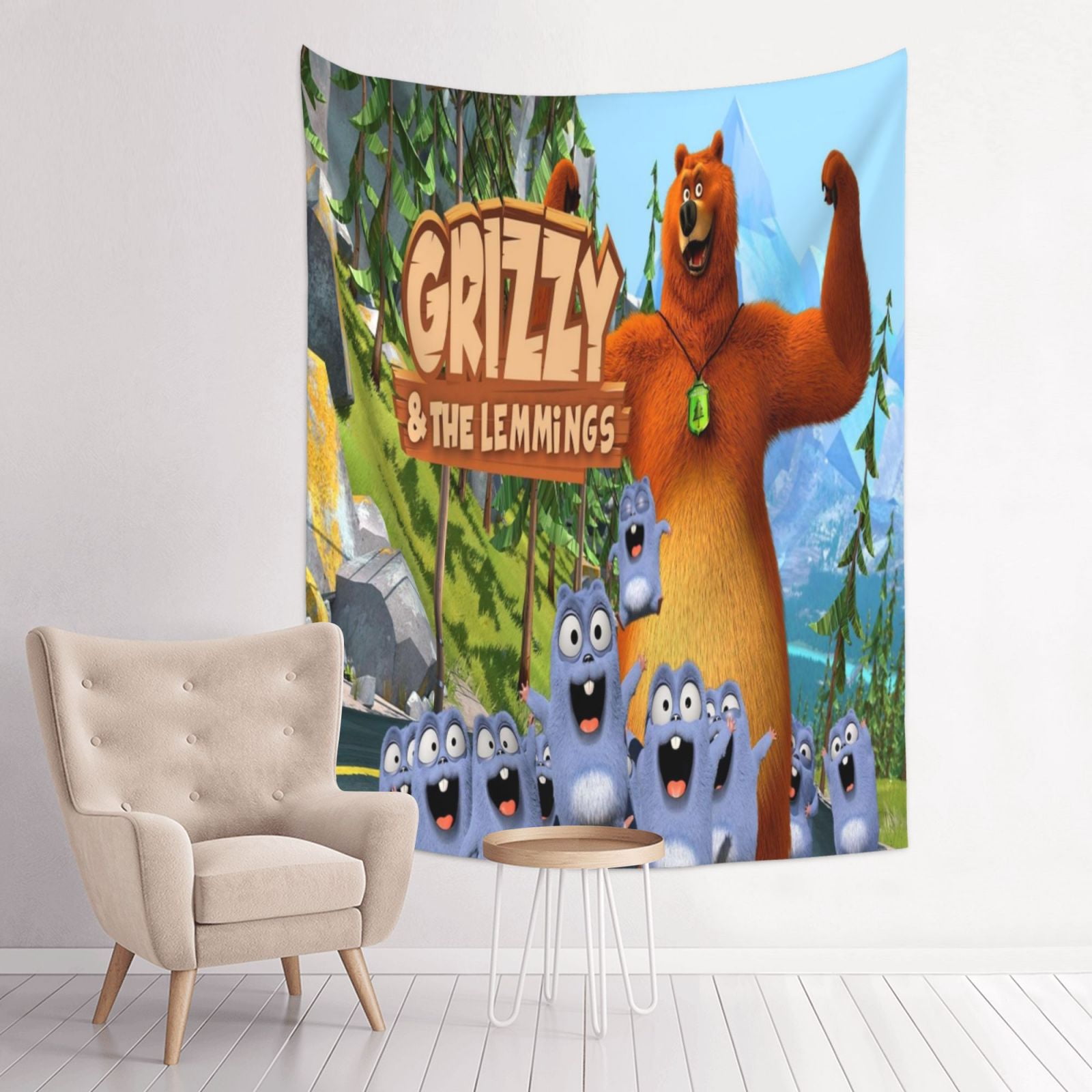 Grizzy and the Lemming Tapestry Anime Poster Large Background Wall Art ...