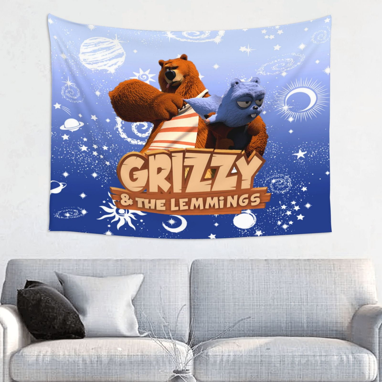 Grizzy and the Lemming Tapestry Anime Poster Large Background Wall Art ...