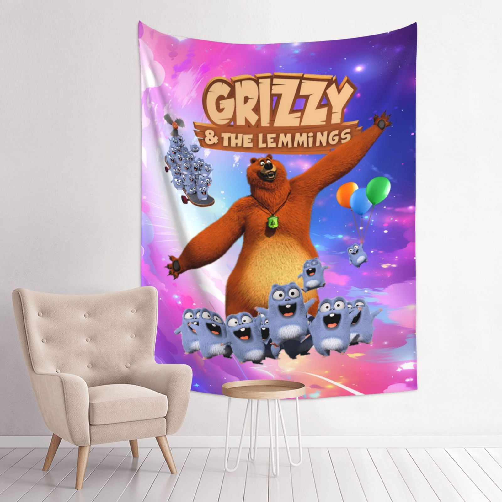 Grizzy and the Lemming Tapestry Anime Poster Large Background Wall Art ...