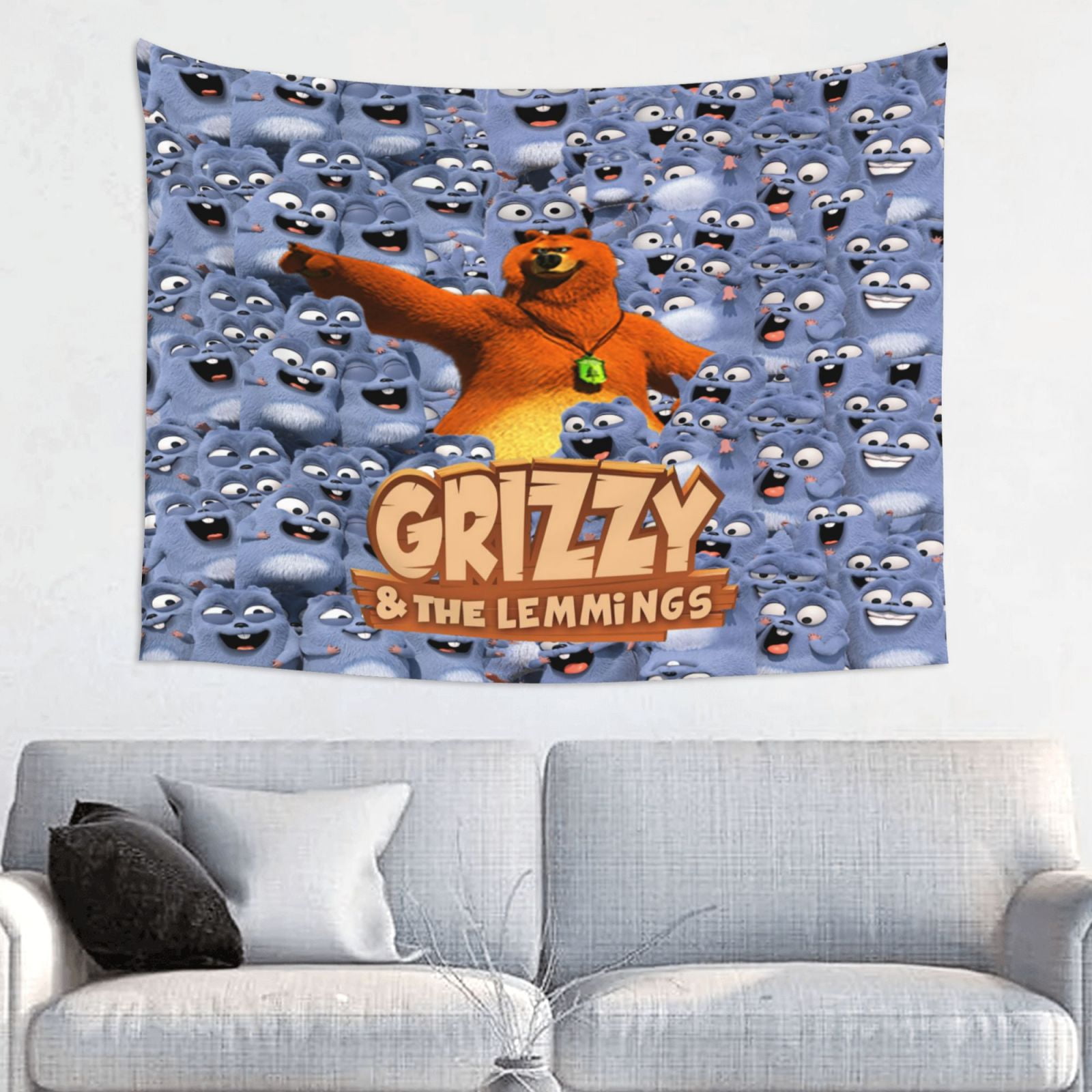 Grizzy and the Lemming Tapestry Anime Poster Large Background Wall Art ...