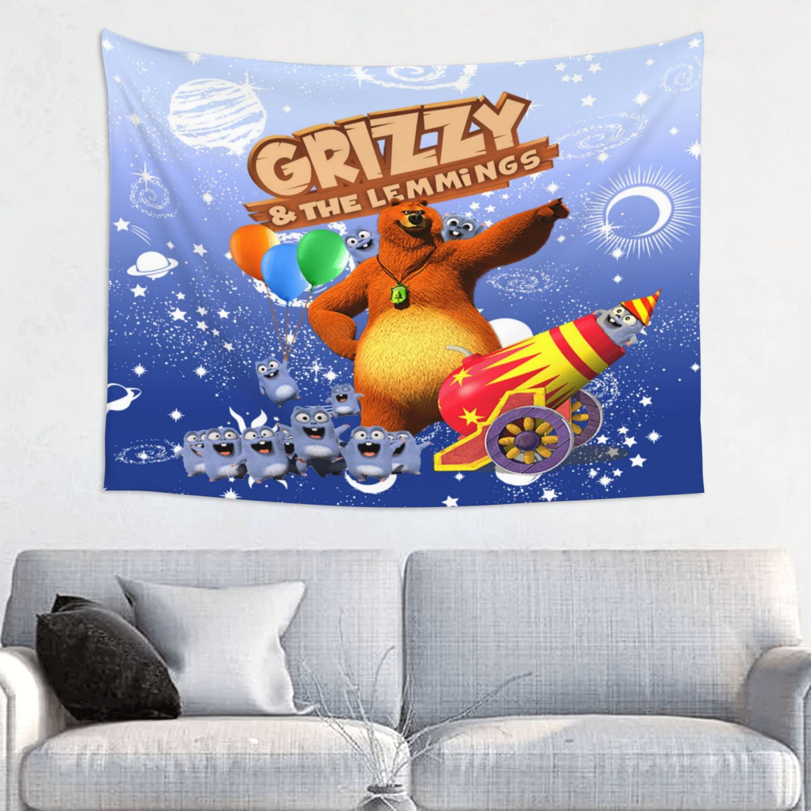 Grizzy and the Lemming Tapestry Anime Poster Large Background Wall Art ...