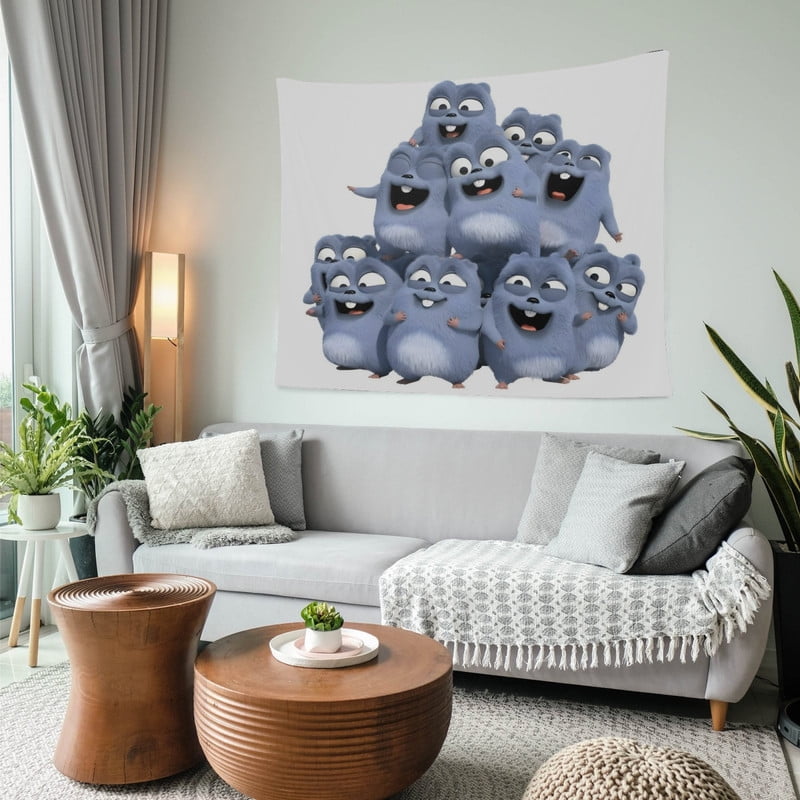 Grizzy and the Lemmings pattern wall hanging 50*60 inches high-quality ...