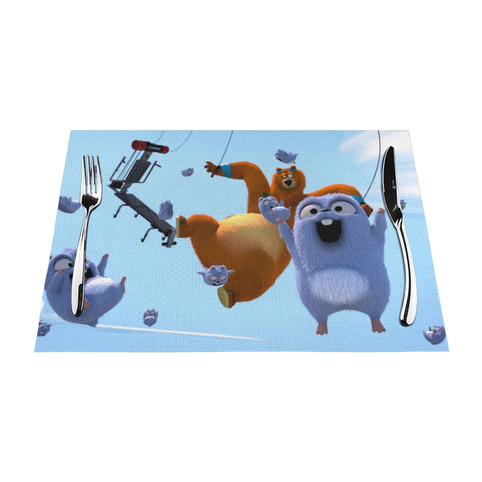Grizzy & the Lemmings Woven Placemats For Kitchen Dining Table Tabletop ...