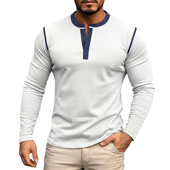 GrmtClth Henley Shirts for Men Long Sleeve Casual Base Layer Soft Comfy ...