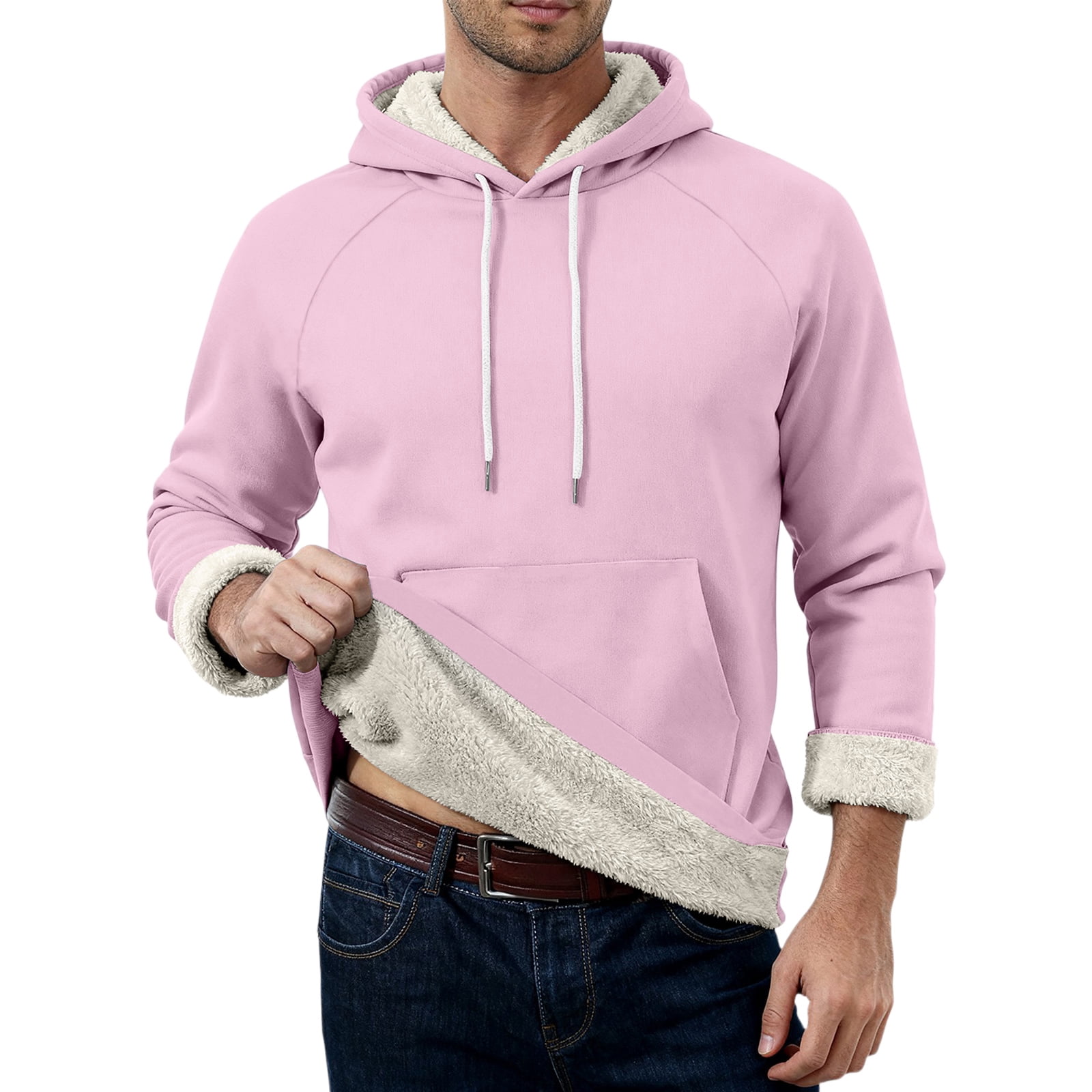 GrmtClth Hoodies for Men Fleece Hooded Thermal Sweatshirts Big & Tall ...