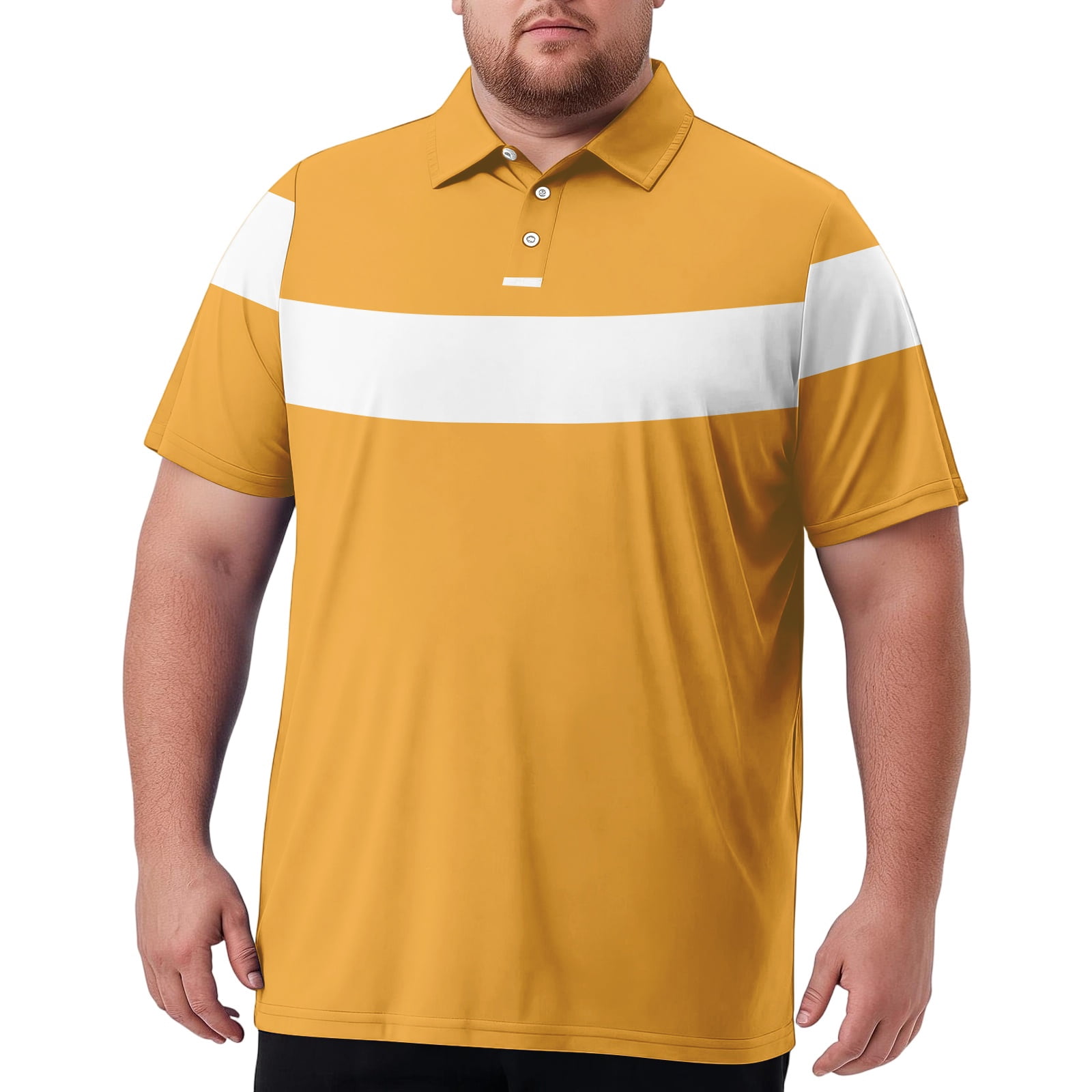 GrmtClth Men's Big & Tall Fundamental Basic Multi-Tone Stripe Sport ...
