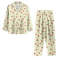 GrmtClth Pajama Sets for Women 2 Piece Fashion Long Sleeve Nightwear Hearts Print Comfort Soft ...