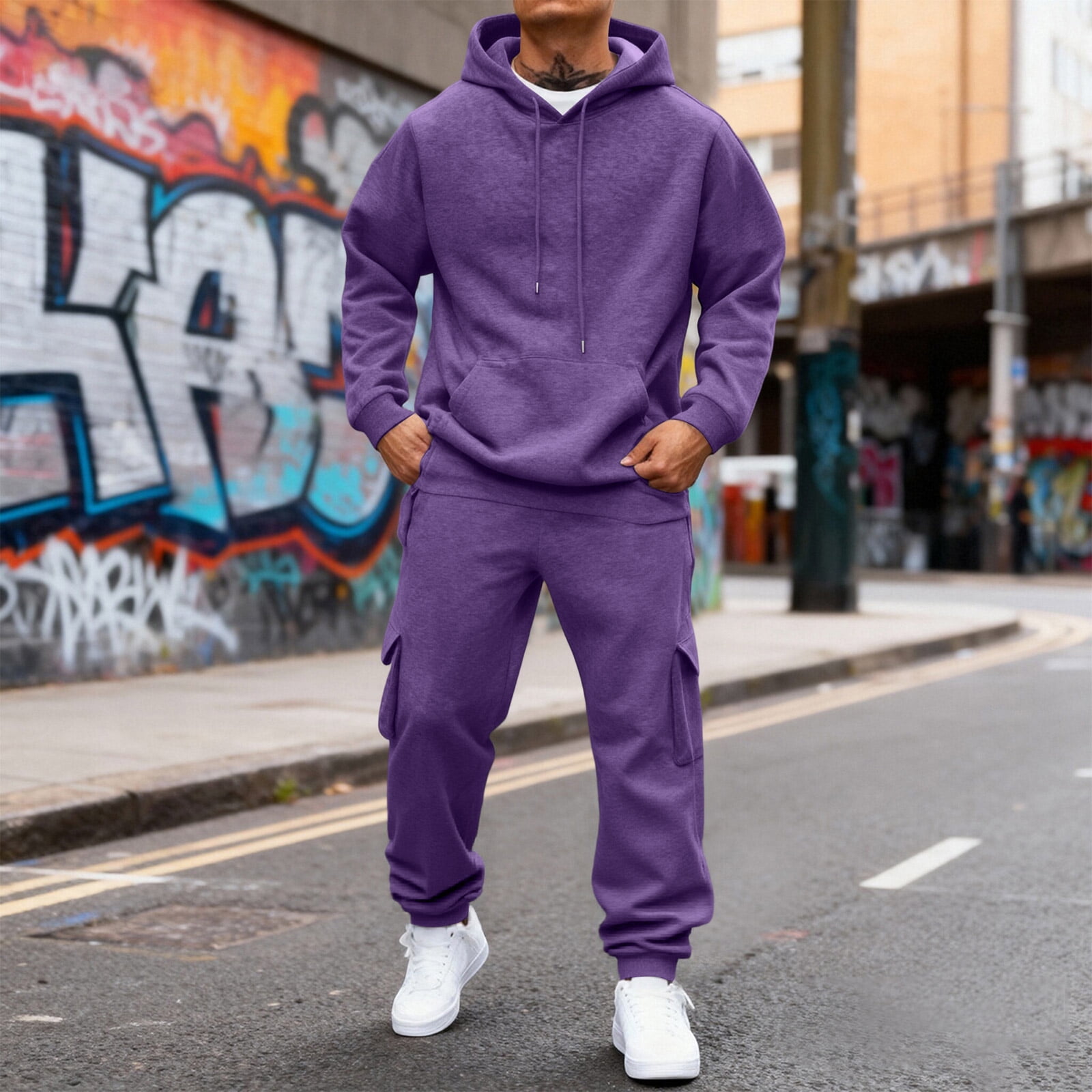 GrmtClth Track Suits Mens 2 Piece Sets Casual Jogging Suits Soft Comfy ...