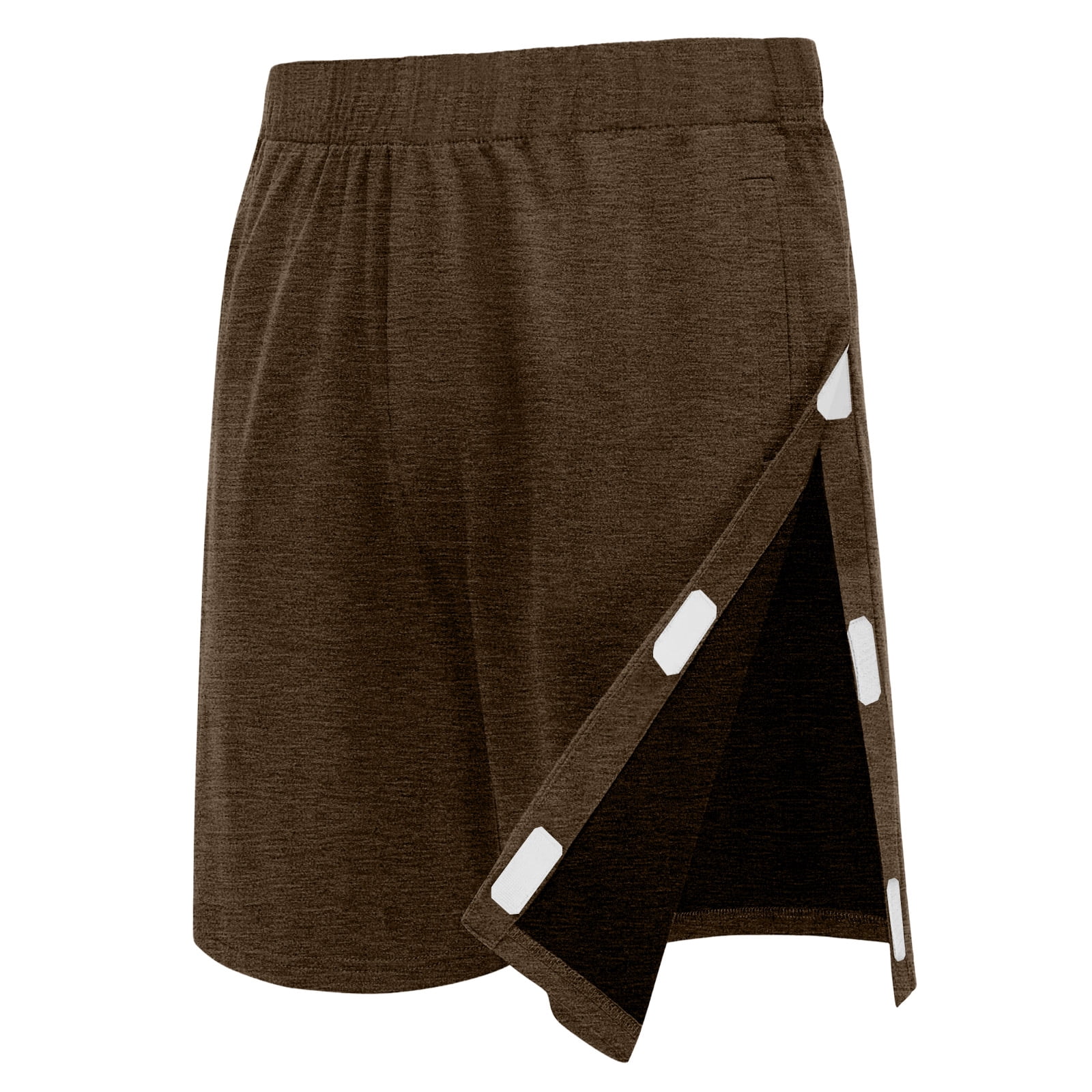 GrmtClth Unisex Side Slit Easy Wear Shorts Snap On Cotton Post Injury ...