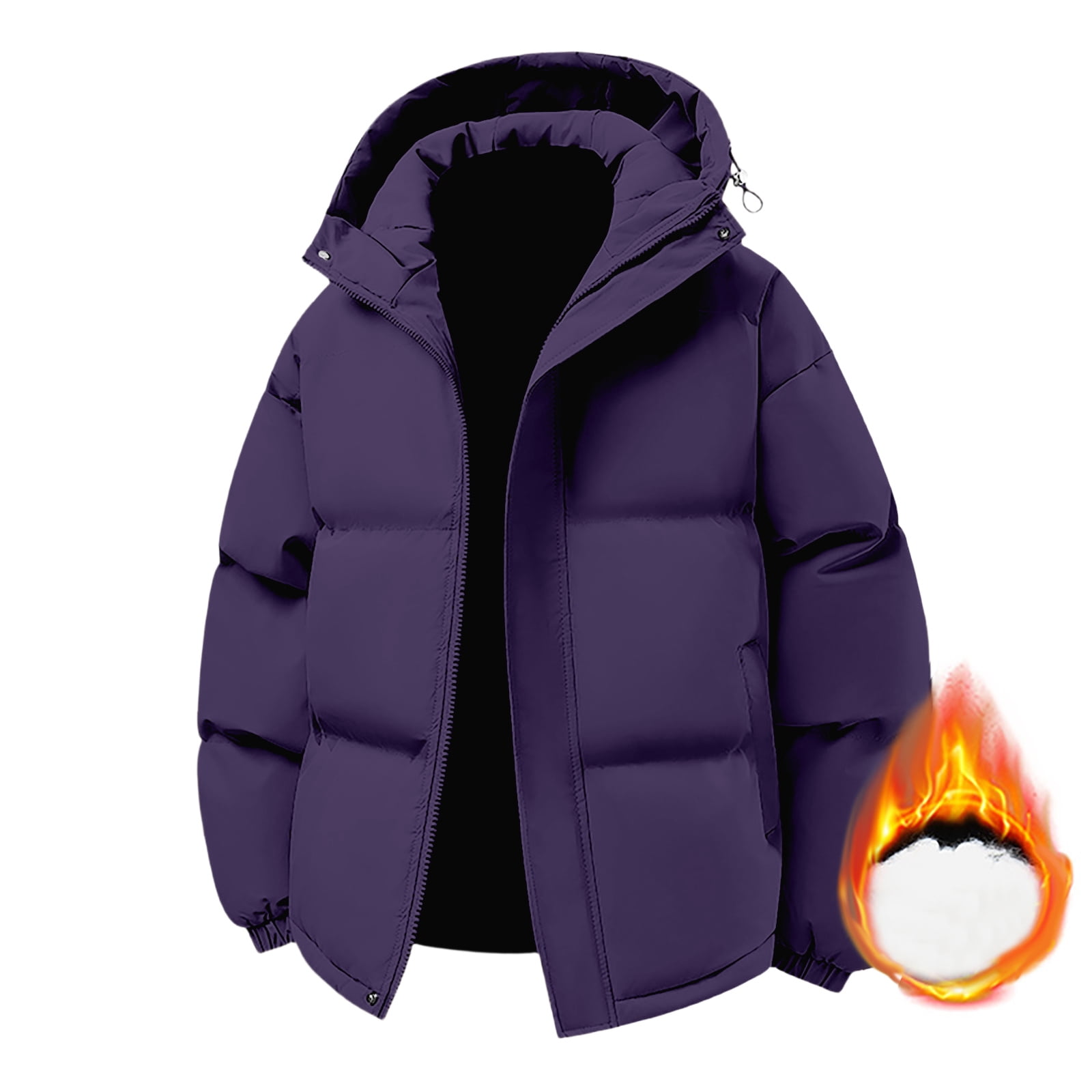 GrmtClth Winter Jackets for Men Fashion Thermal Warm Zip Up Couples ...