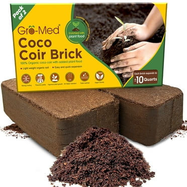 Bosmere Compressed Coco Brick, Set of 4 - Walmart.com