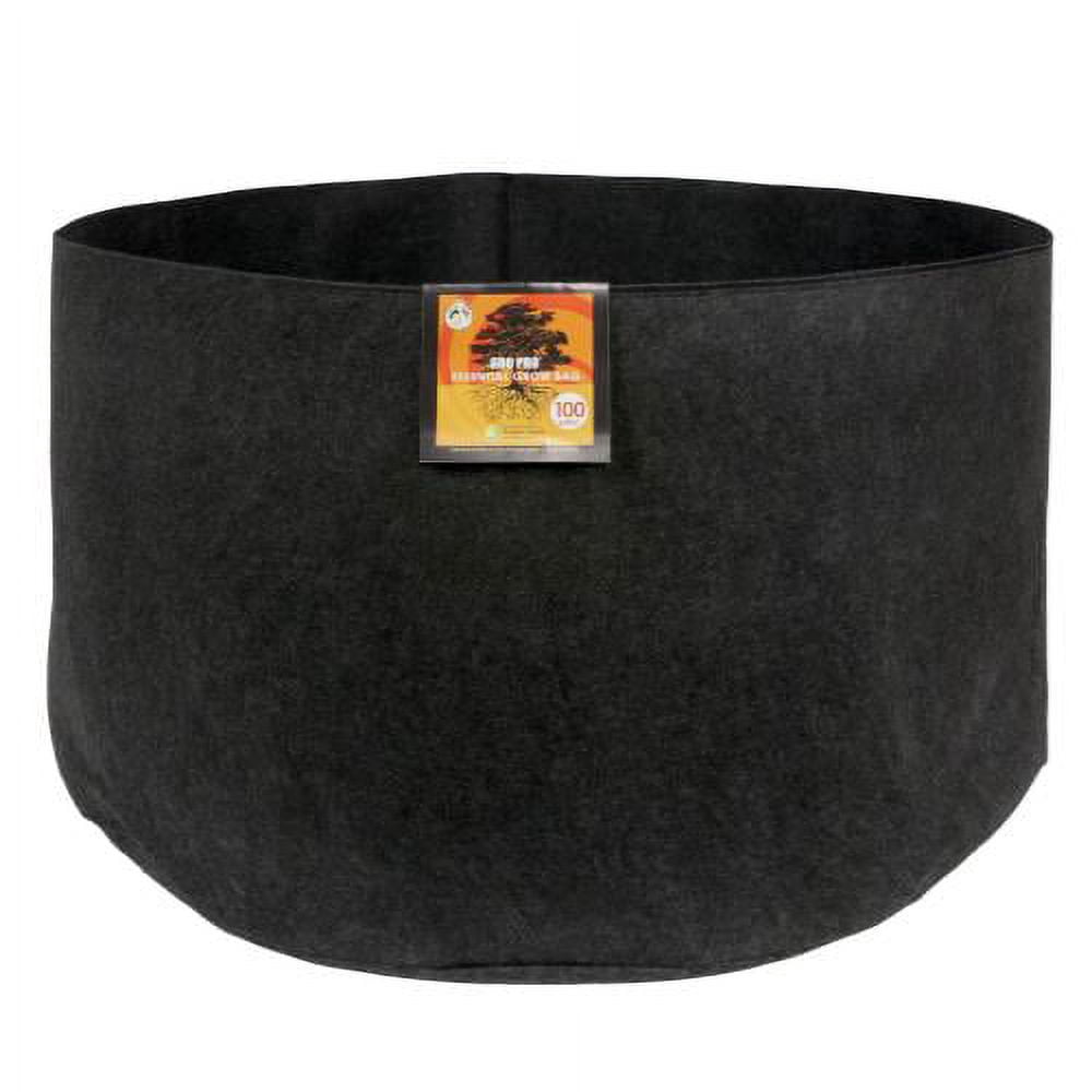 Gro Pro Essential Round Fabric Pot - Black 100 Gallon (15/Cs) - Walmart.com