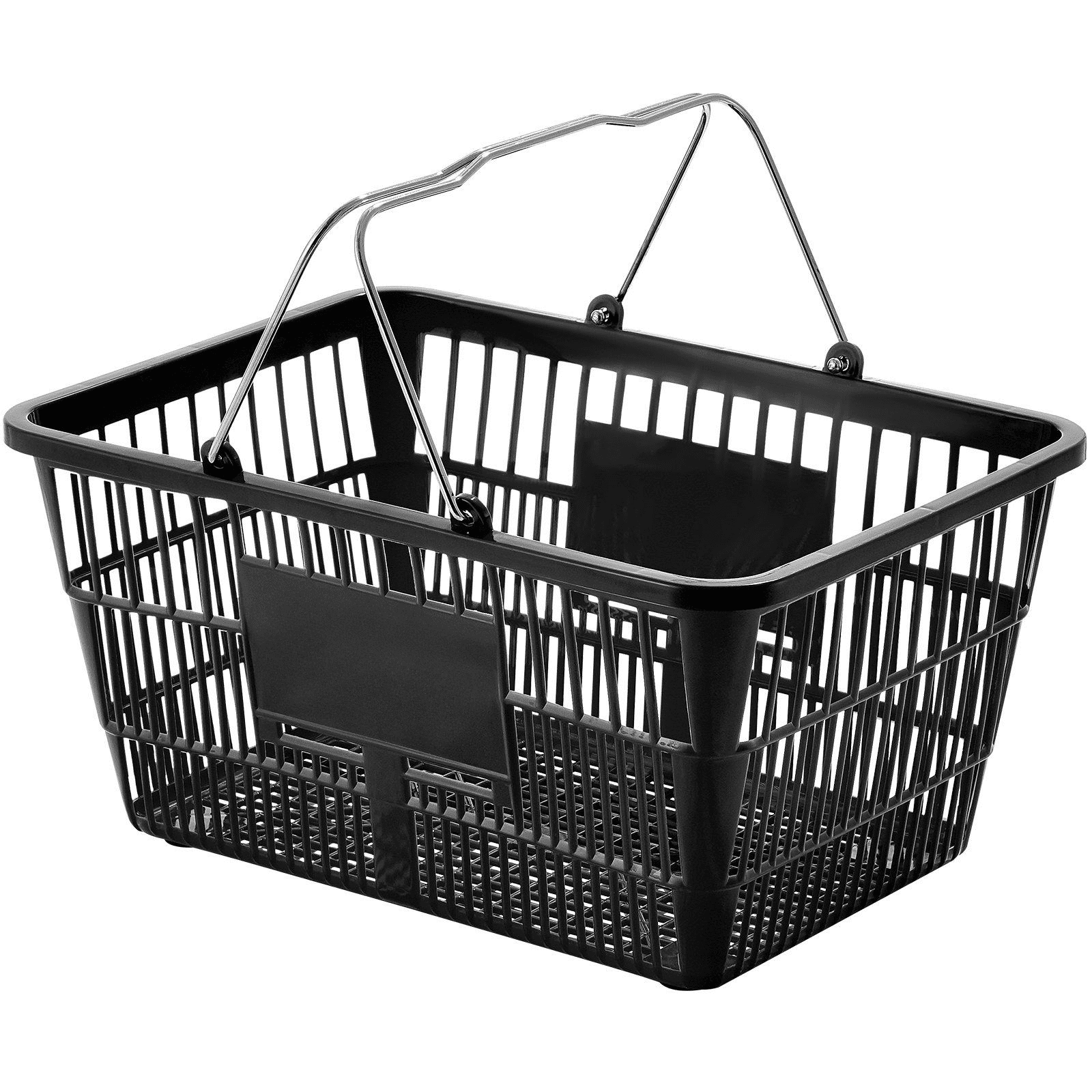 Grocery Baskets 12 Pack 21L Black - Handheld Shopping Basket with Iron ...
